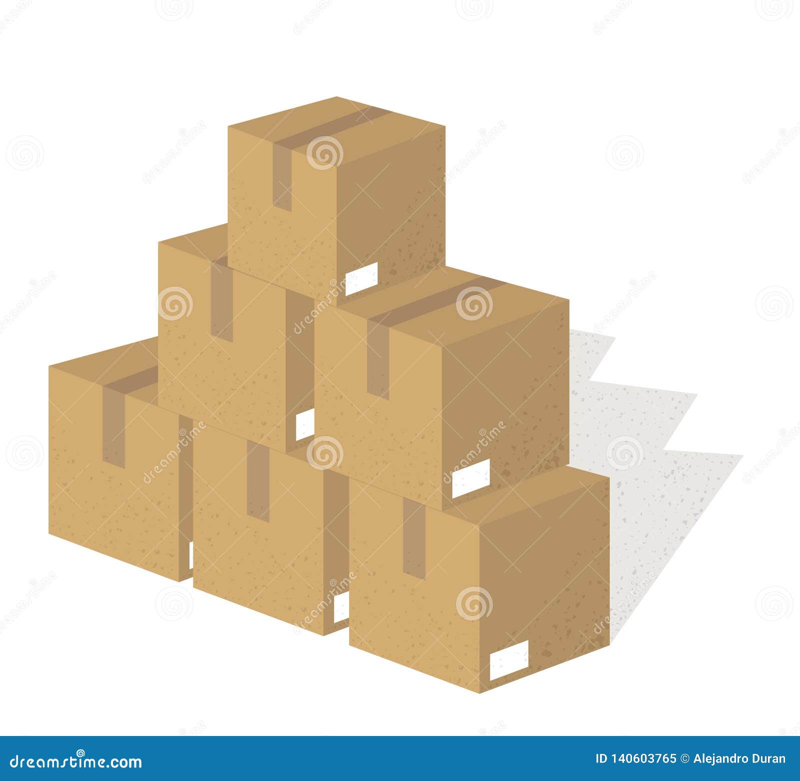 Packing-boxes Royalty-Free Stock Photo | CartoonDealer.com #6343245