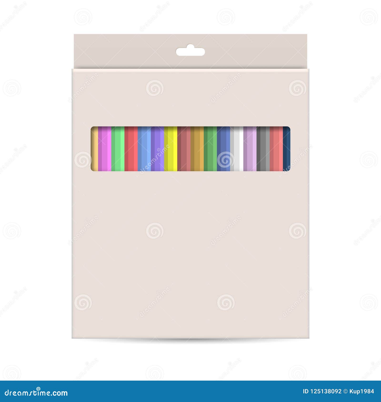 Packing with Colored Pencils, Vector Illustration. Stock Vector ...