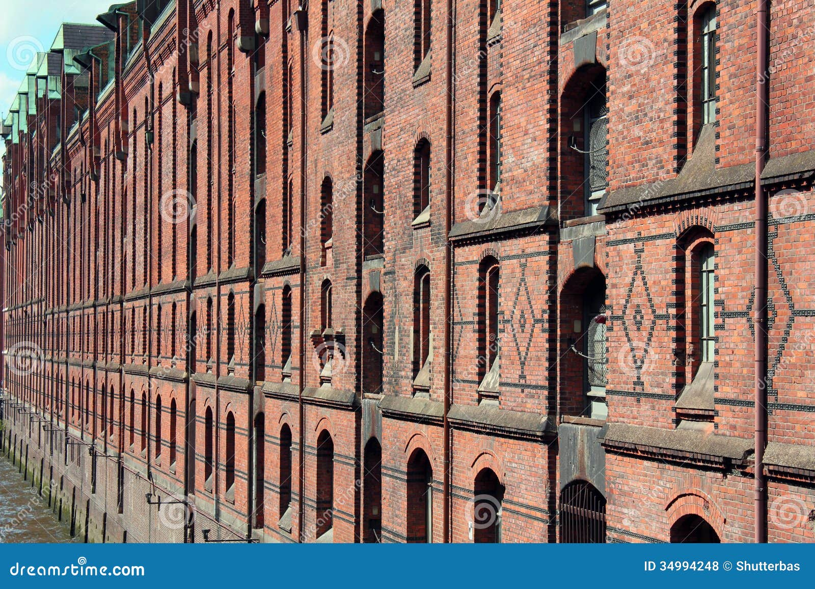Packing houses facade stock photo. Image of german, brick - 34994248