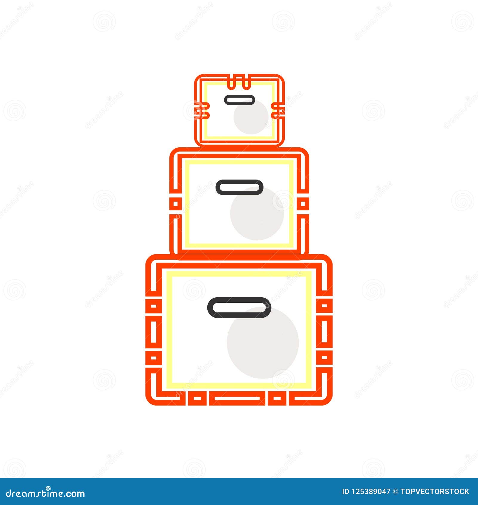 Packing Icon Vector Sign and Symbol Isolated on White Background Stock ...