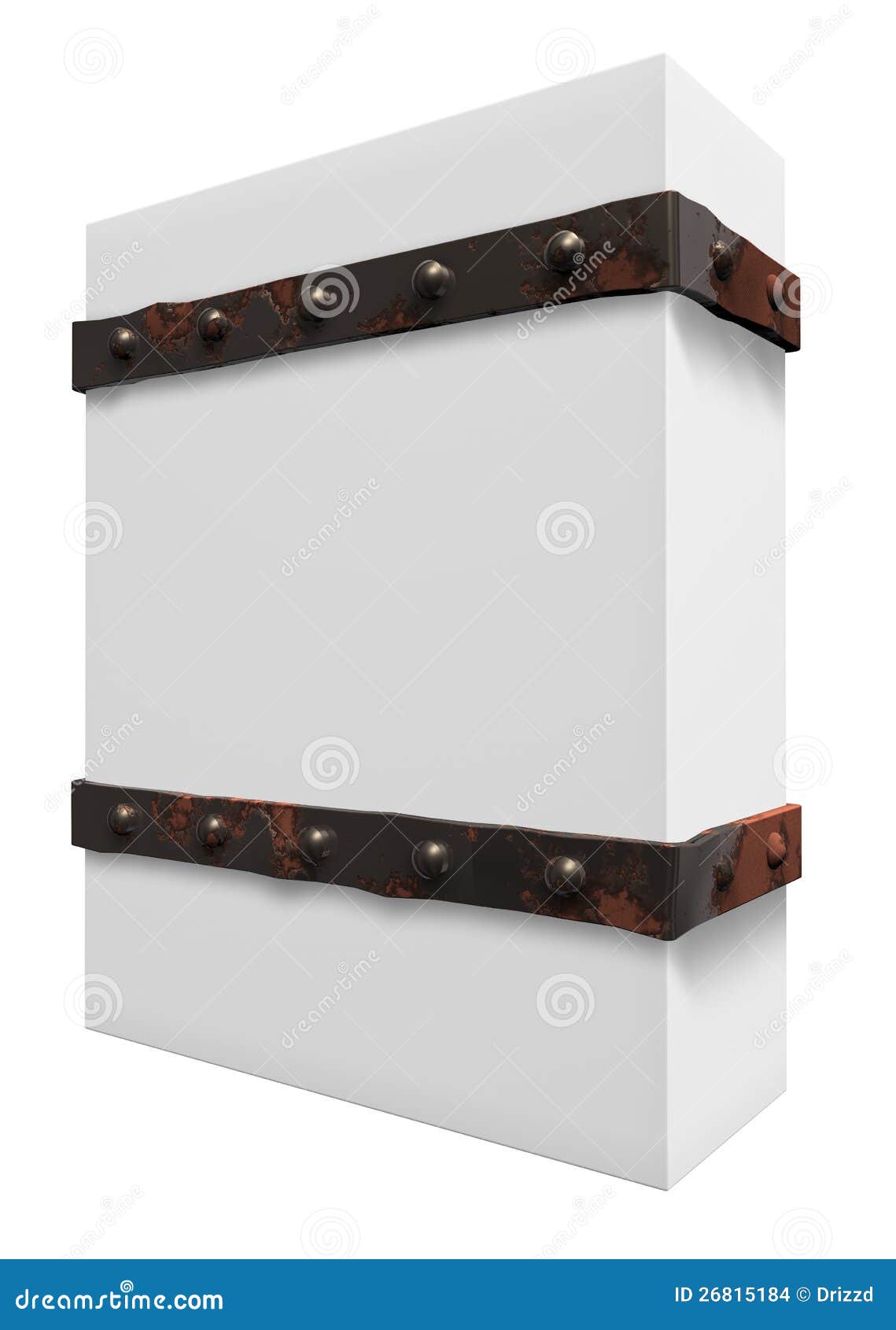 Packing with iron bands stock illustration. Illustration of board ...