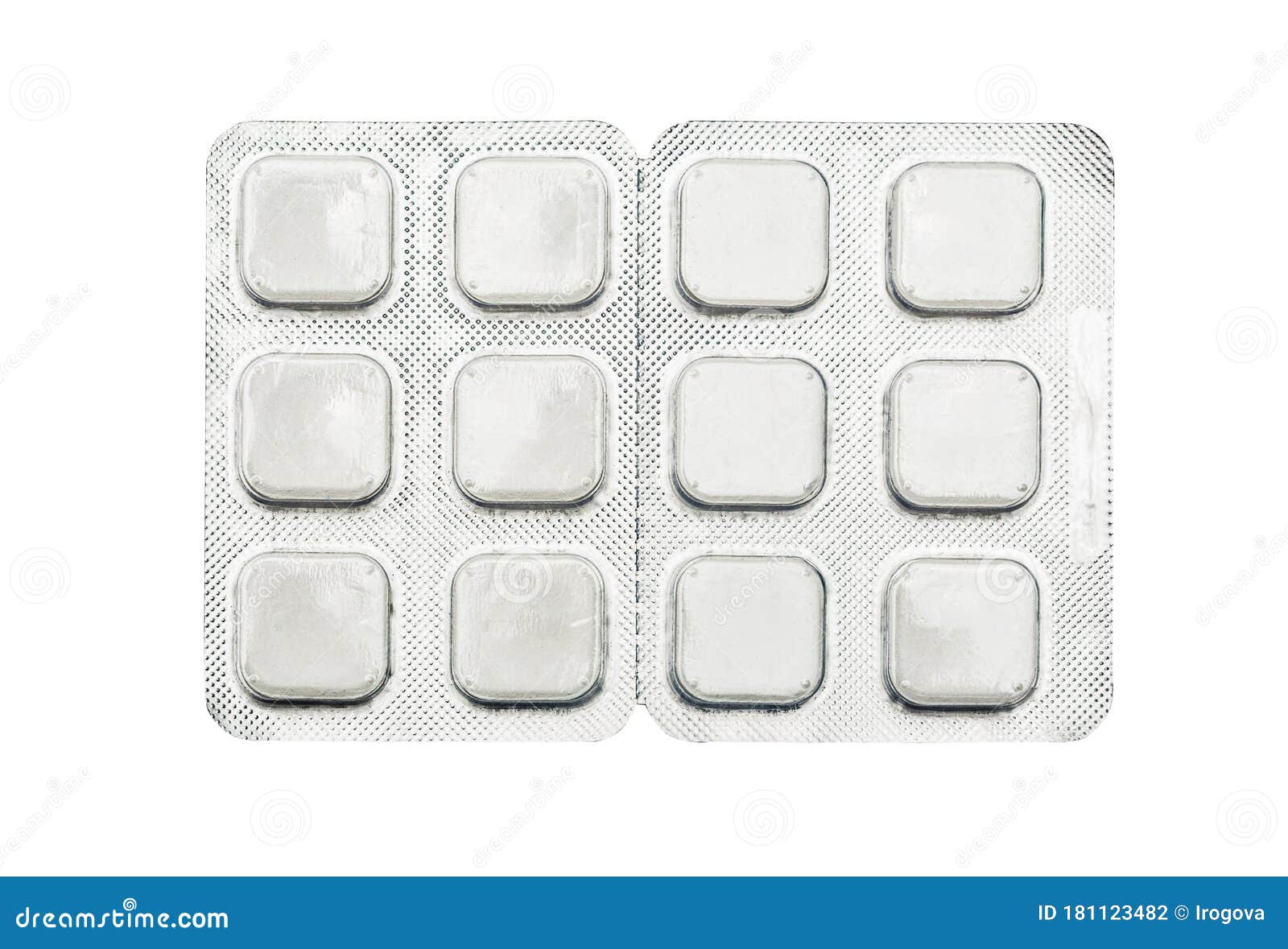 Packing Large Square White Pills Stock Photo - Image of pharmacy, magic ...