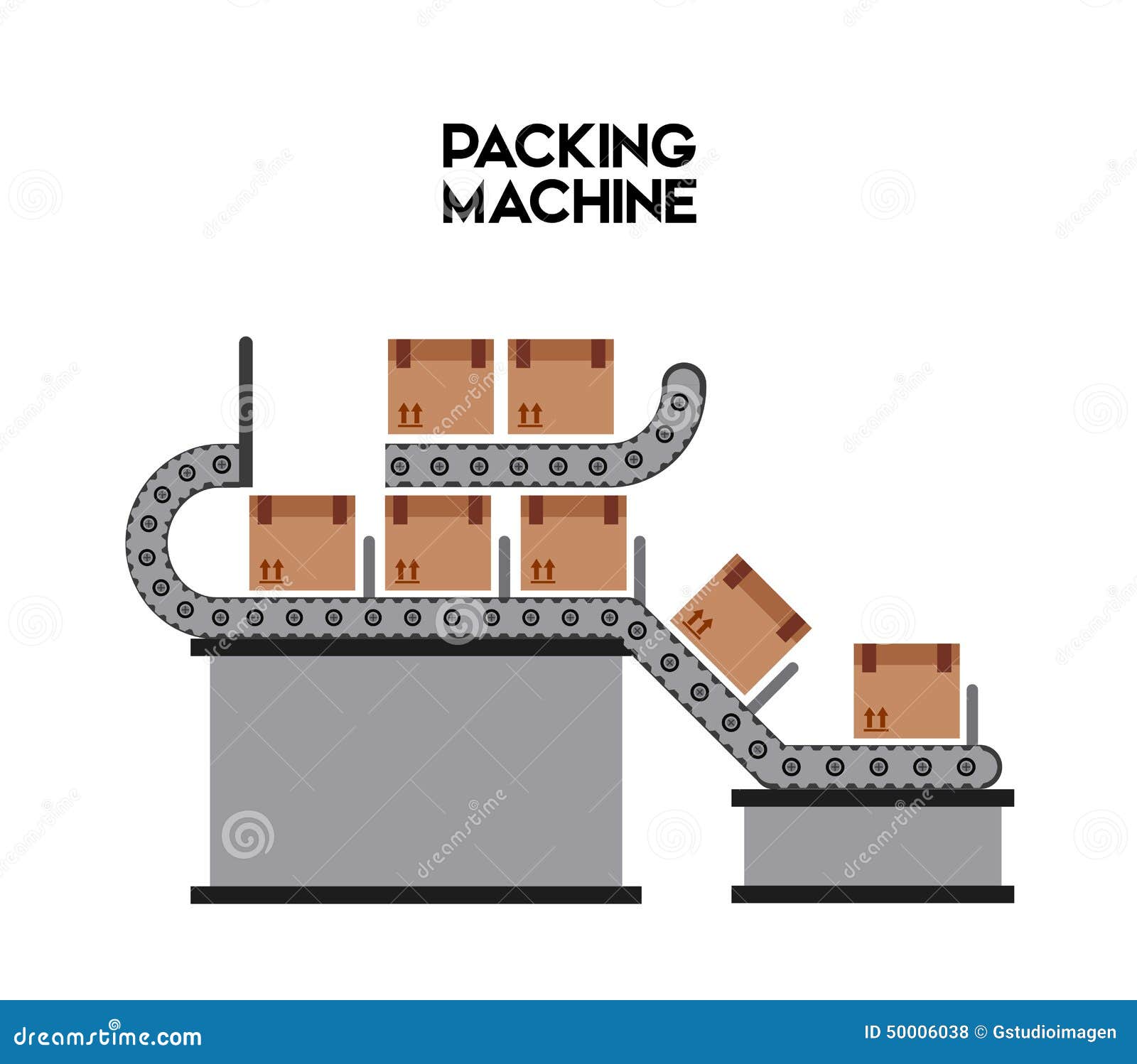 Packing machine stock vector. Illustration of moving - 50006038