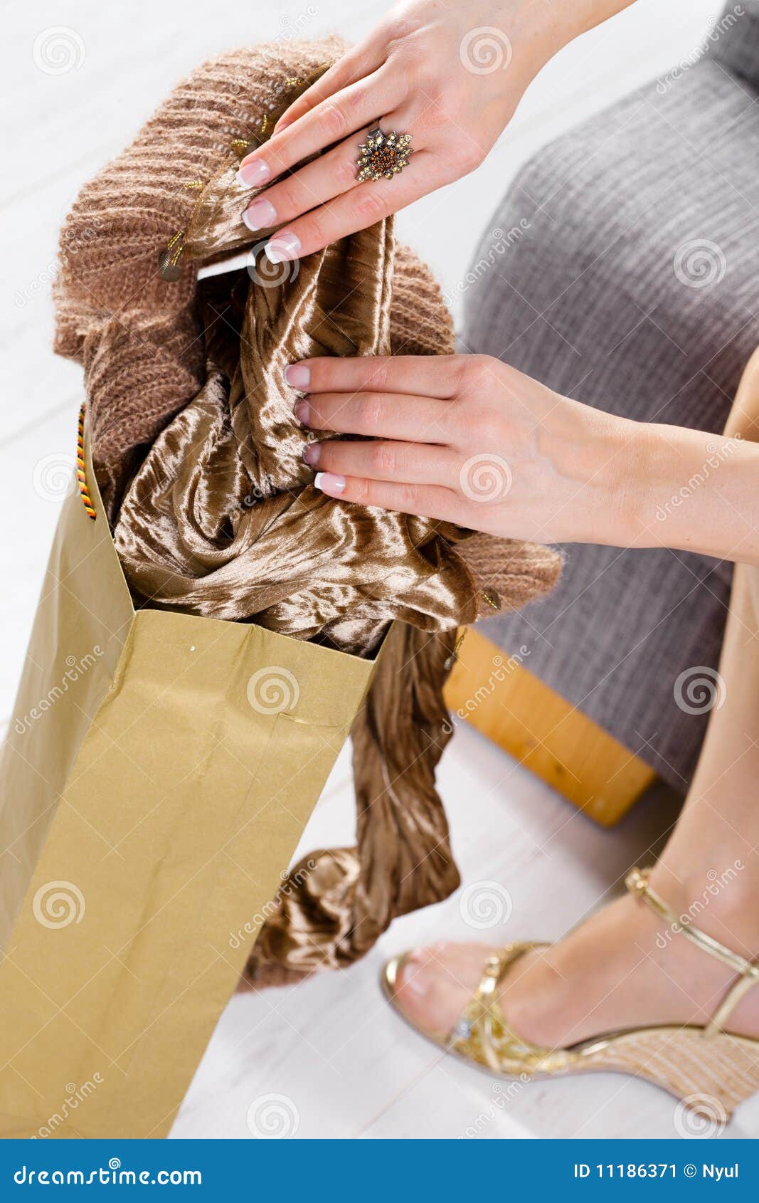 Packing out stock image. Image of customer, finger, attractive - 11186371