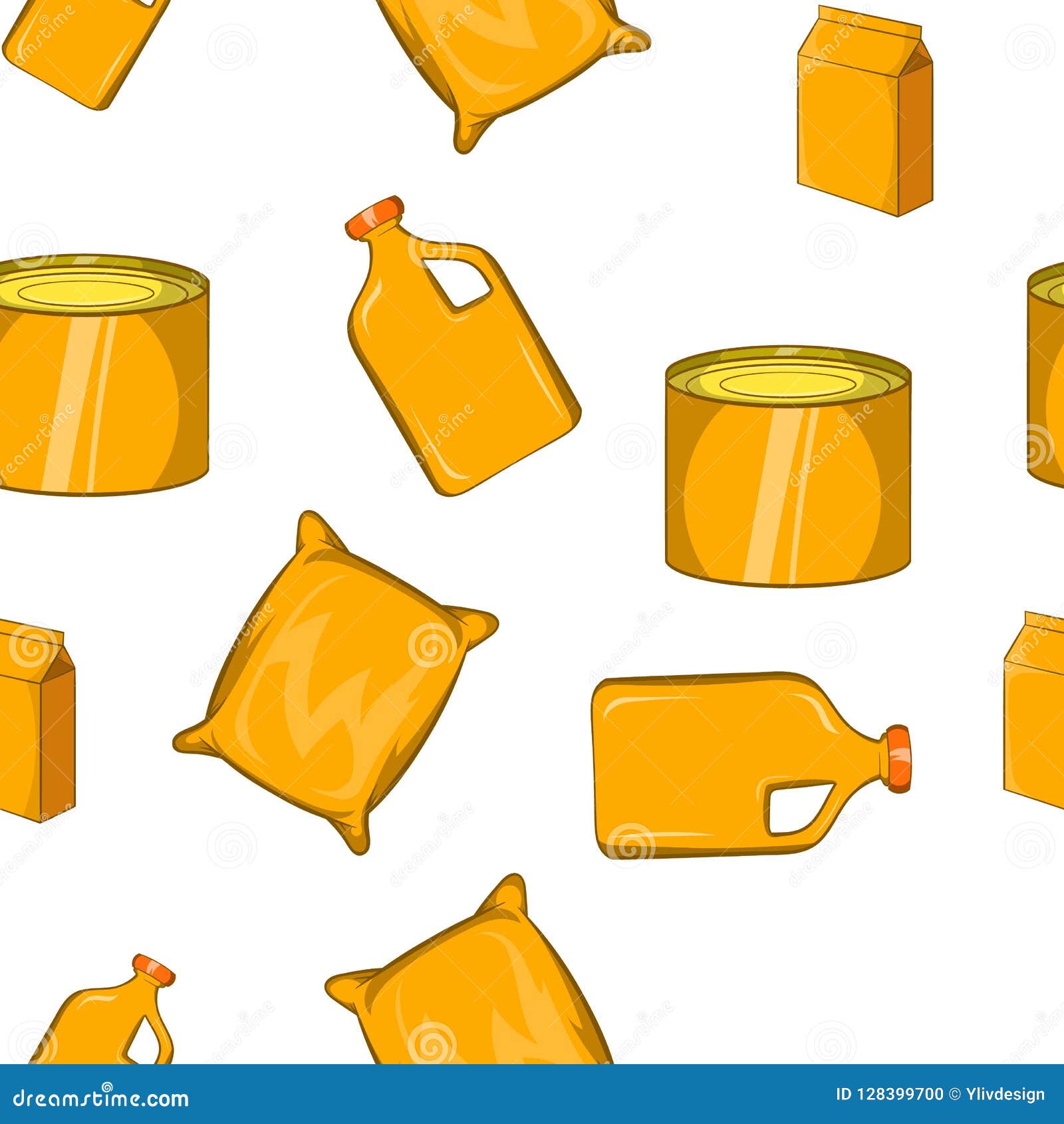 Packing Pattern, Cartoon Style Stock Illustration - Illustration of ...