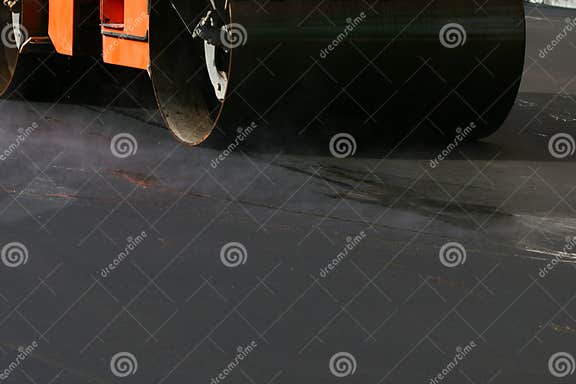 Packing roller stock image. Image of highway, construct - 6078073