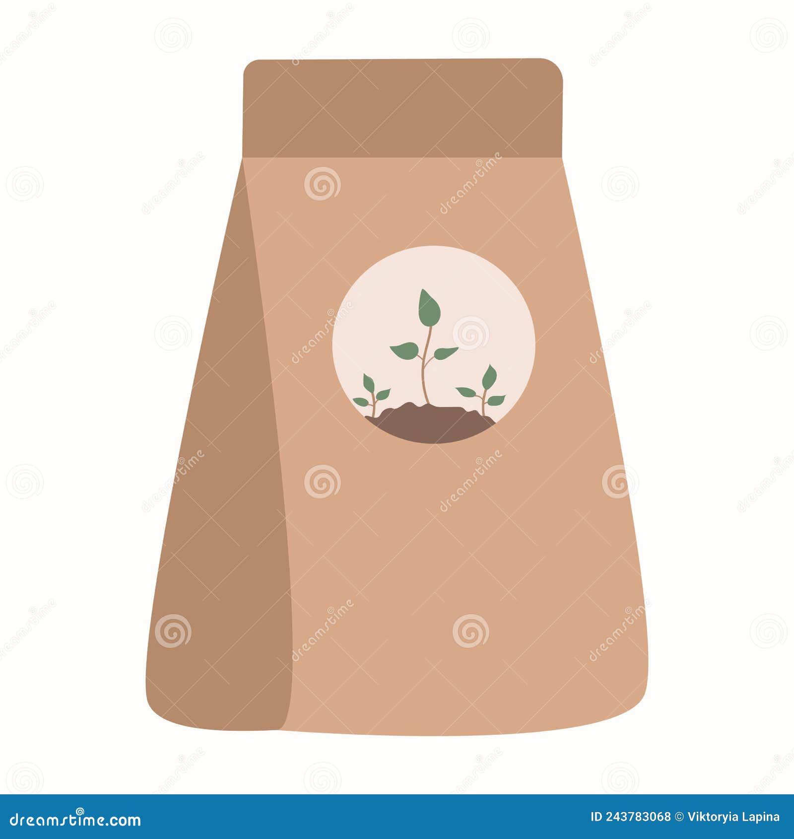 Packing with Soil for Plants in. Potting Soil, Various Fertilizers ...