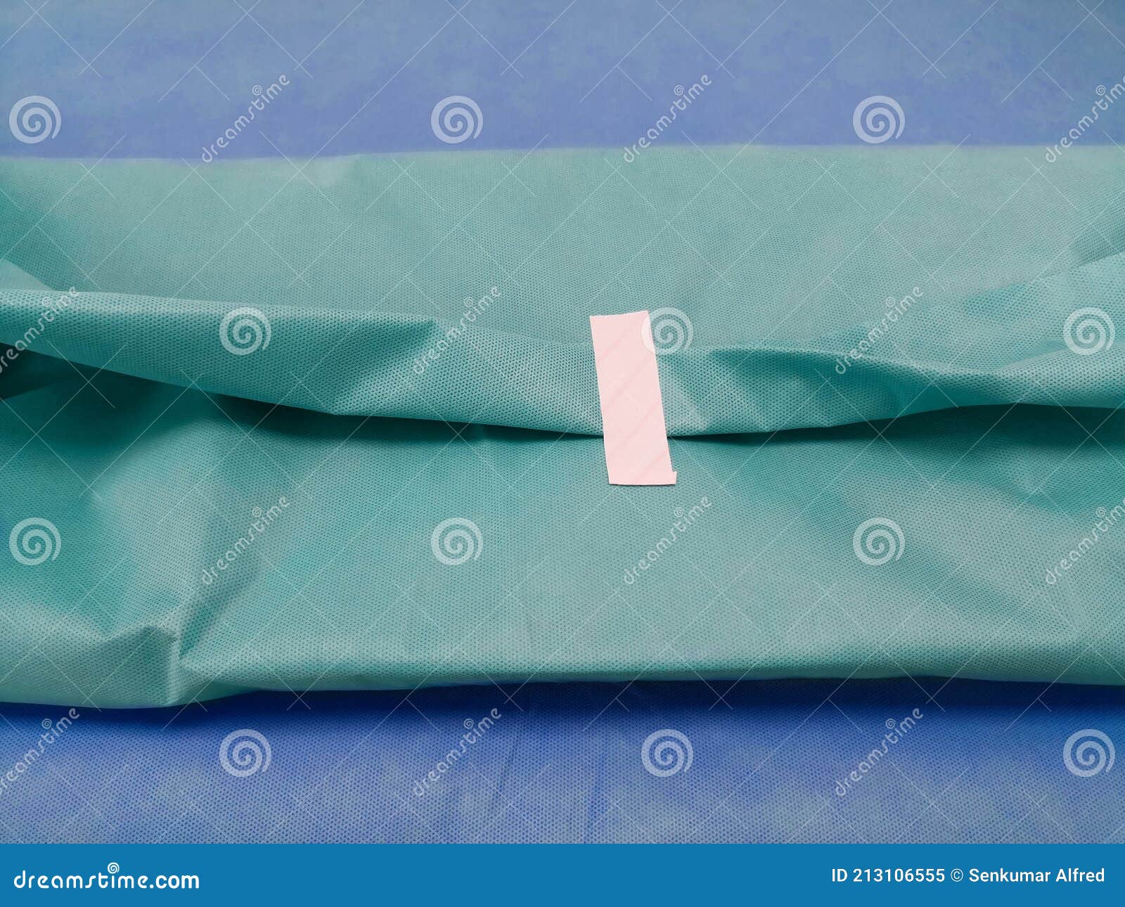 Packing of Surgical Instruments Set with Green Drape Sheet Stock Image ...