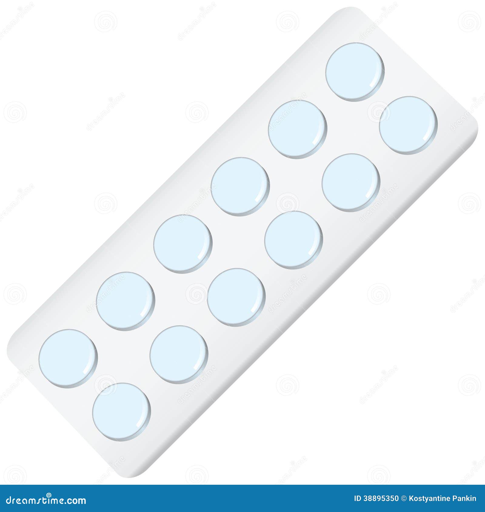 Packing with tablets stock vector. Illustration of blister - 38895350