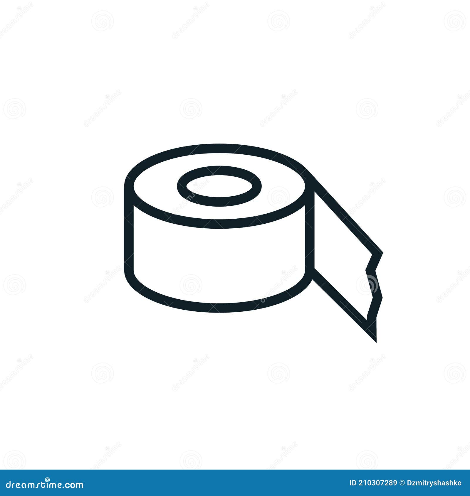 Packing Tape Line Icon. Clipart Image Stock Vector - Illustration of ...