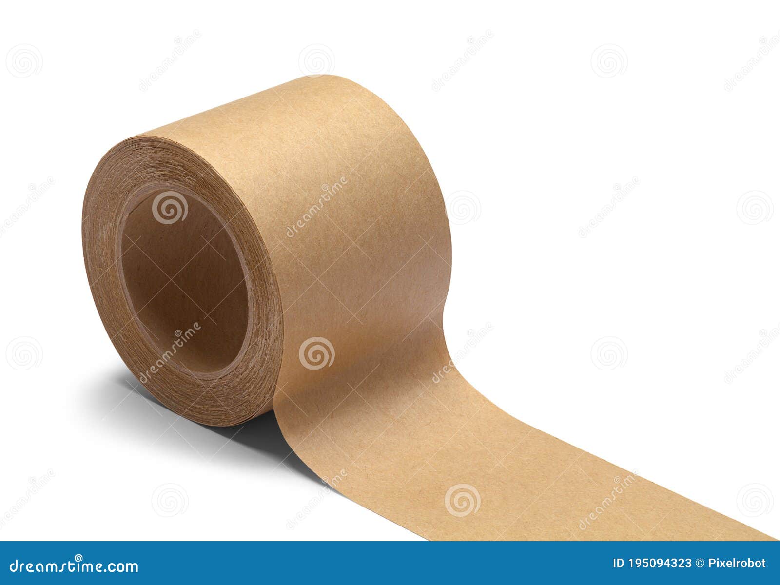 Packing Tape Roll stock image. Image of roll, isolated - 195094323