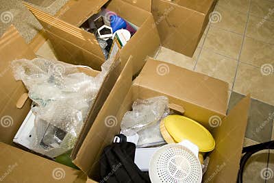 Packing / Unpacking stock image. Image of full, move, unpacked - 4859251