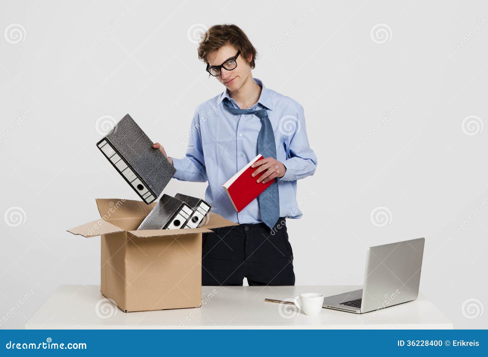 Packing up stock photo. Image of caucasian, adult, recession - 36228400