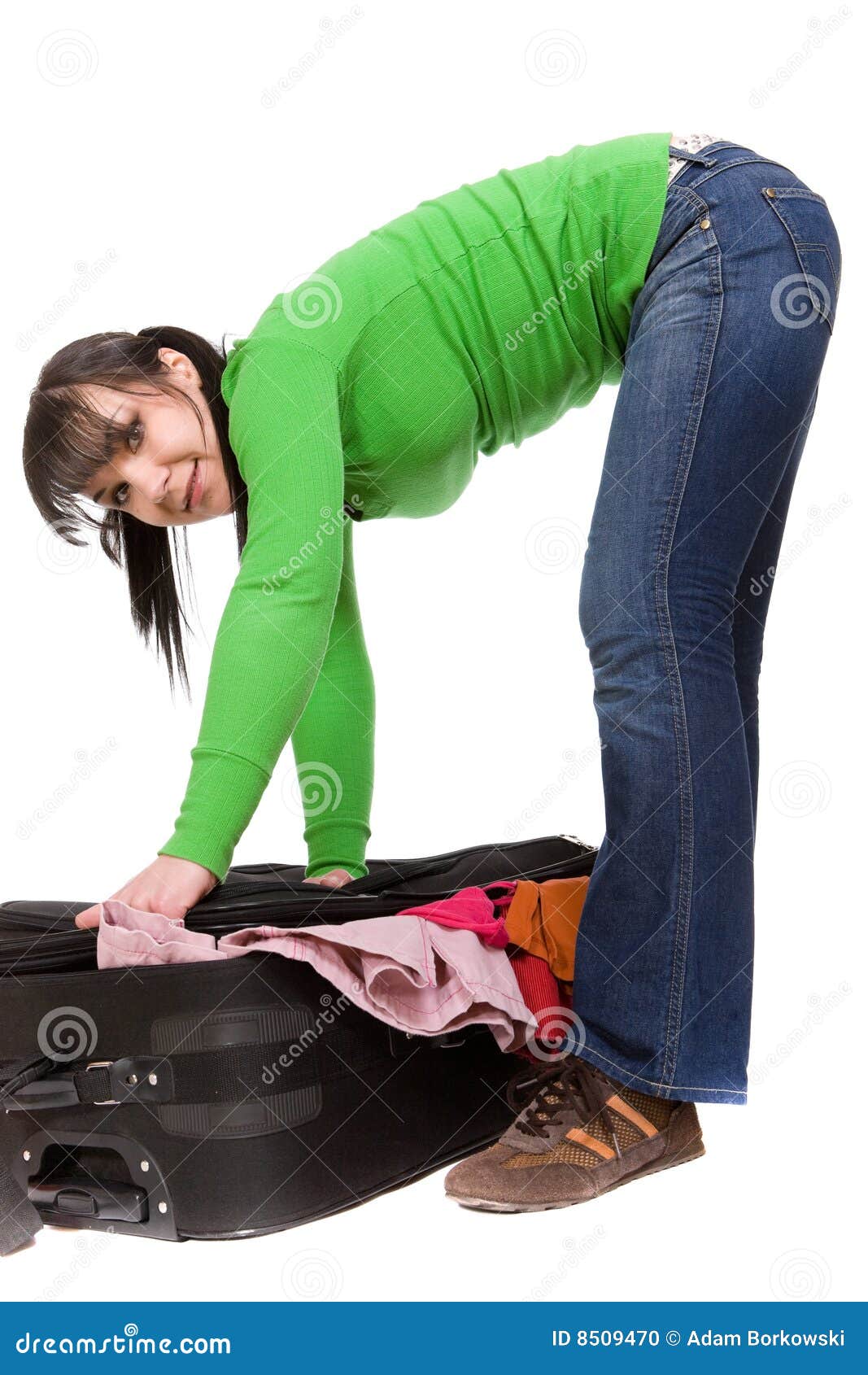 Packing Woman Picture. Image: 8509470