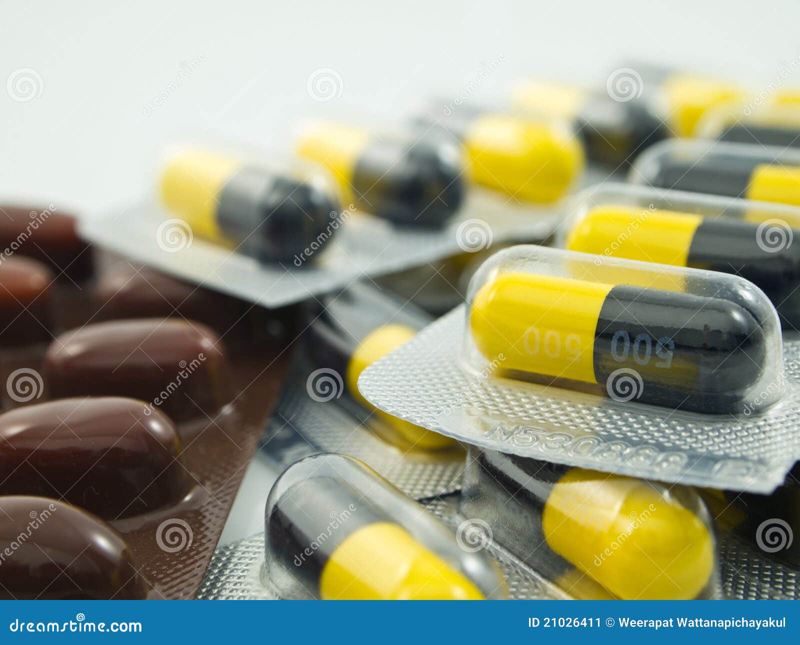 Packs of pills stock image. Image of medicine, pharmacist - 21026411