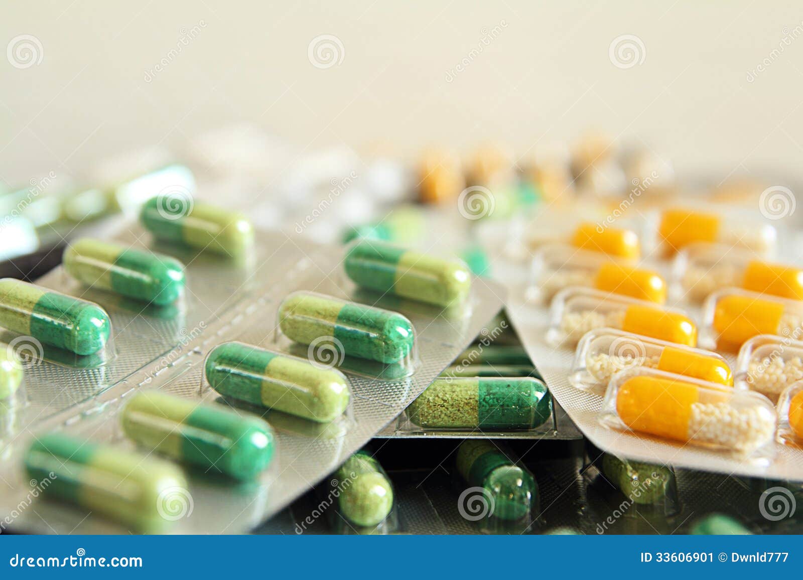 Packs of pills stock image. Image of green, health, illness - 33606901