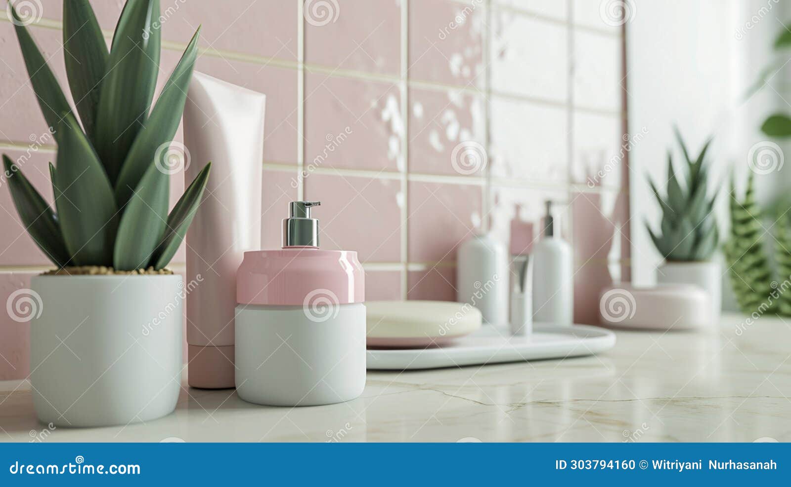Packshot Background for Cosmetic Products - Modern Bathroom. Generative ...