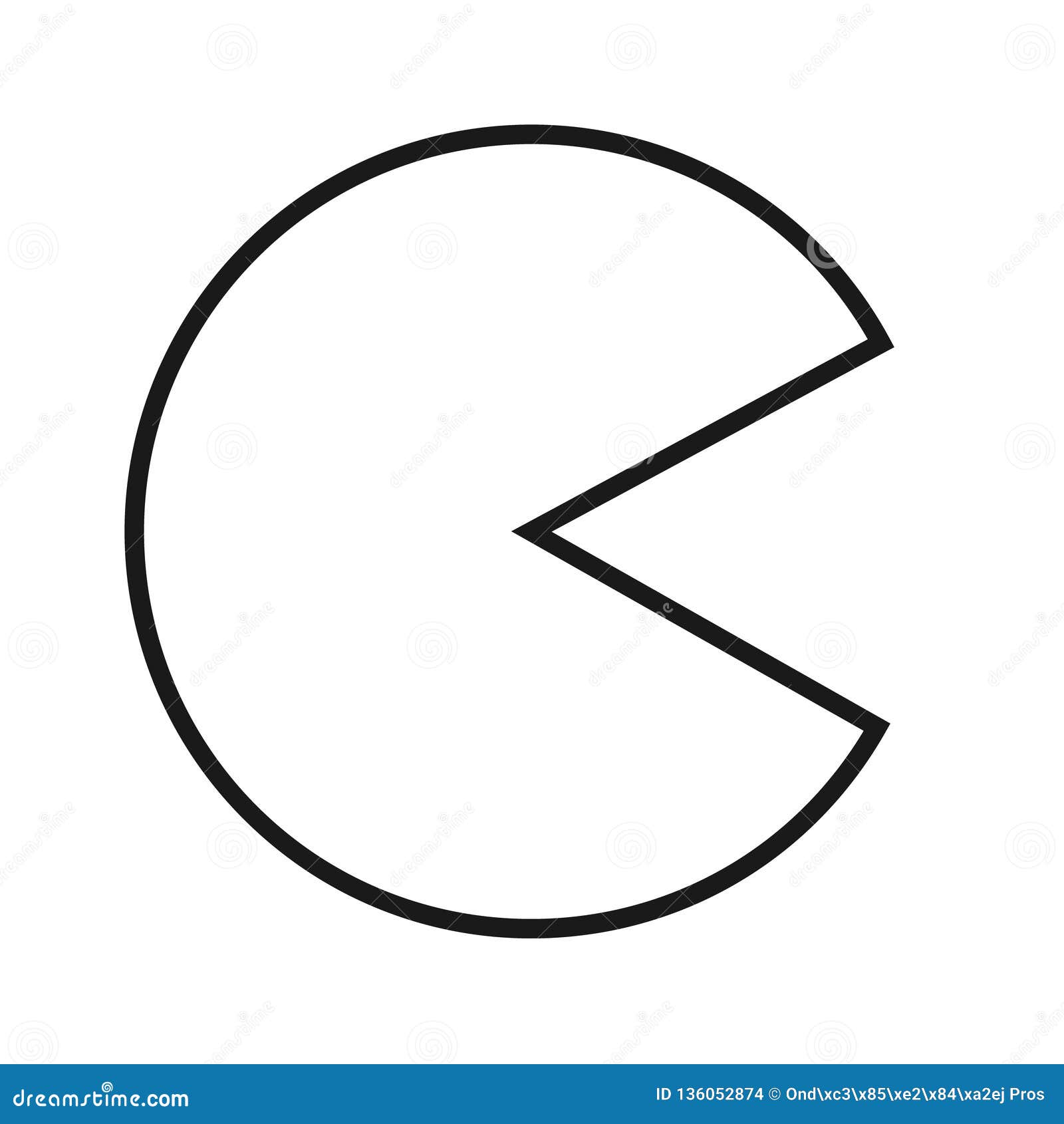 Pacman Icon From Entertainment Collection. Vector Illustration ...