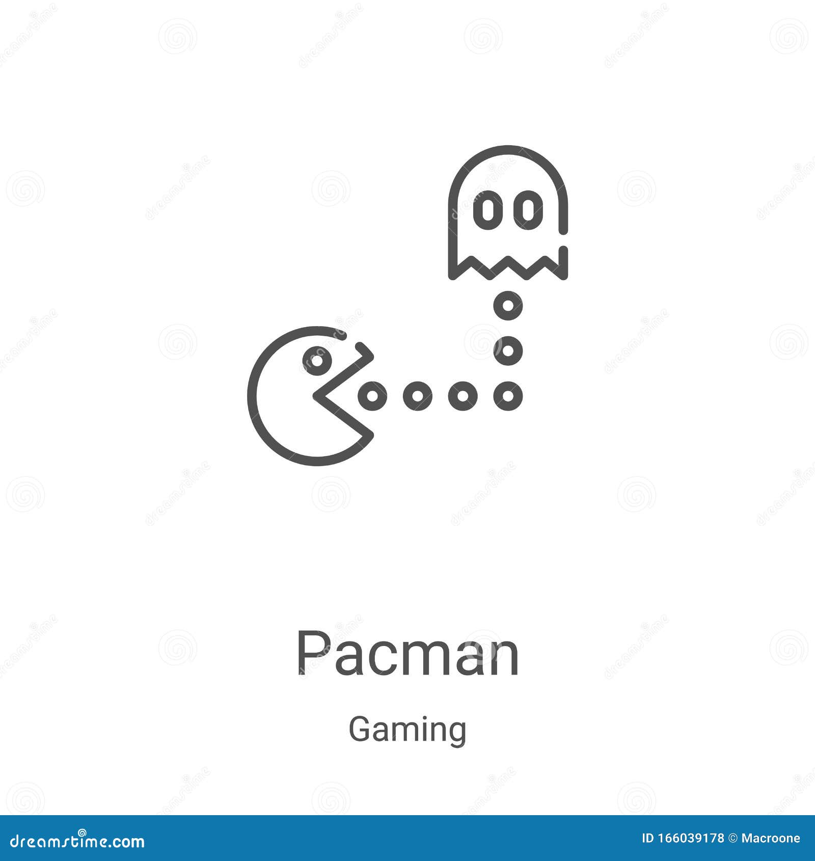 Pacman Icon Black Button Old Symbol. Vector Character | CartoonDealer ...