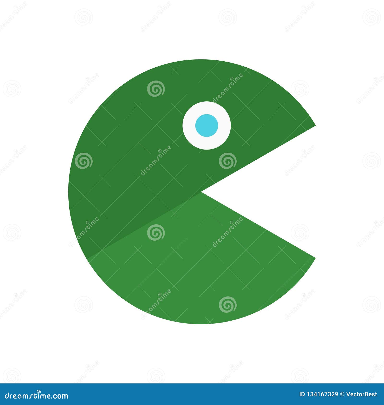 Pacman Icon Vector Sign And Symbol Isolated On White Background ...