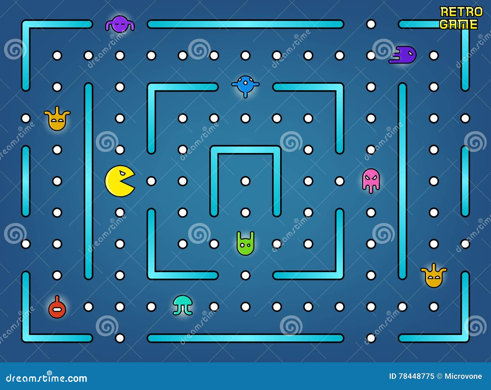 Vector Pacman Stock Illustrations – 931 Vector Pacman Stock ...