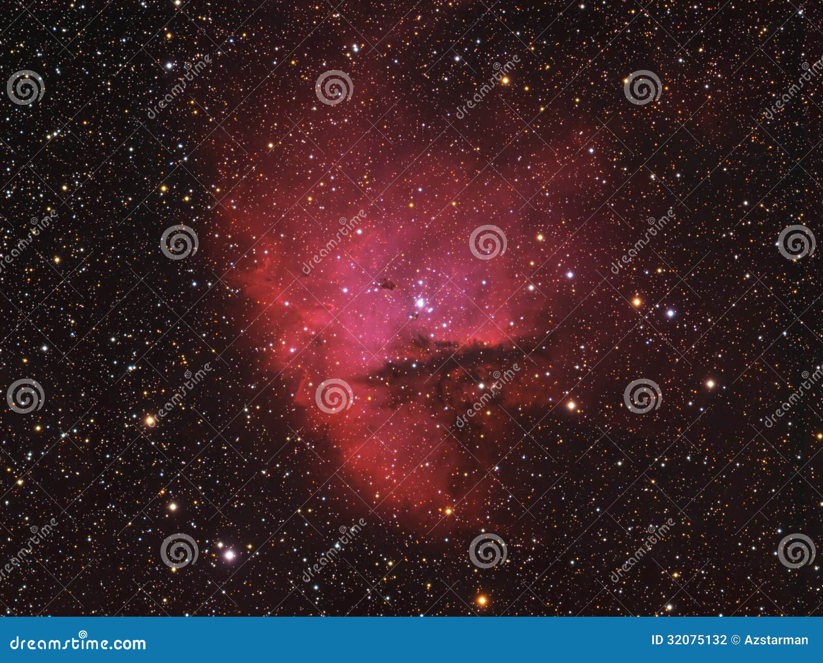NGC281 Pacman Nebula Ha-alpha Royalty-Free Stock Photography ...