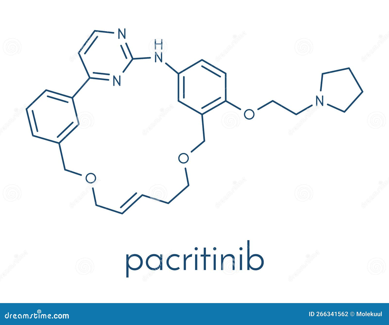 Pacritinib Molecular Structure, 3d Model Molecule, Anti-cancer ...