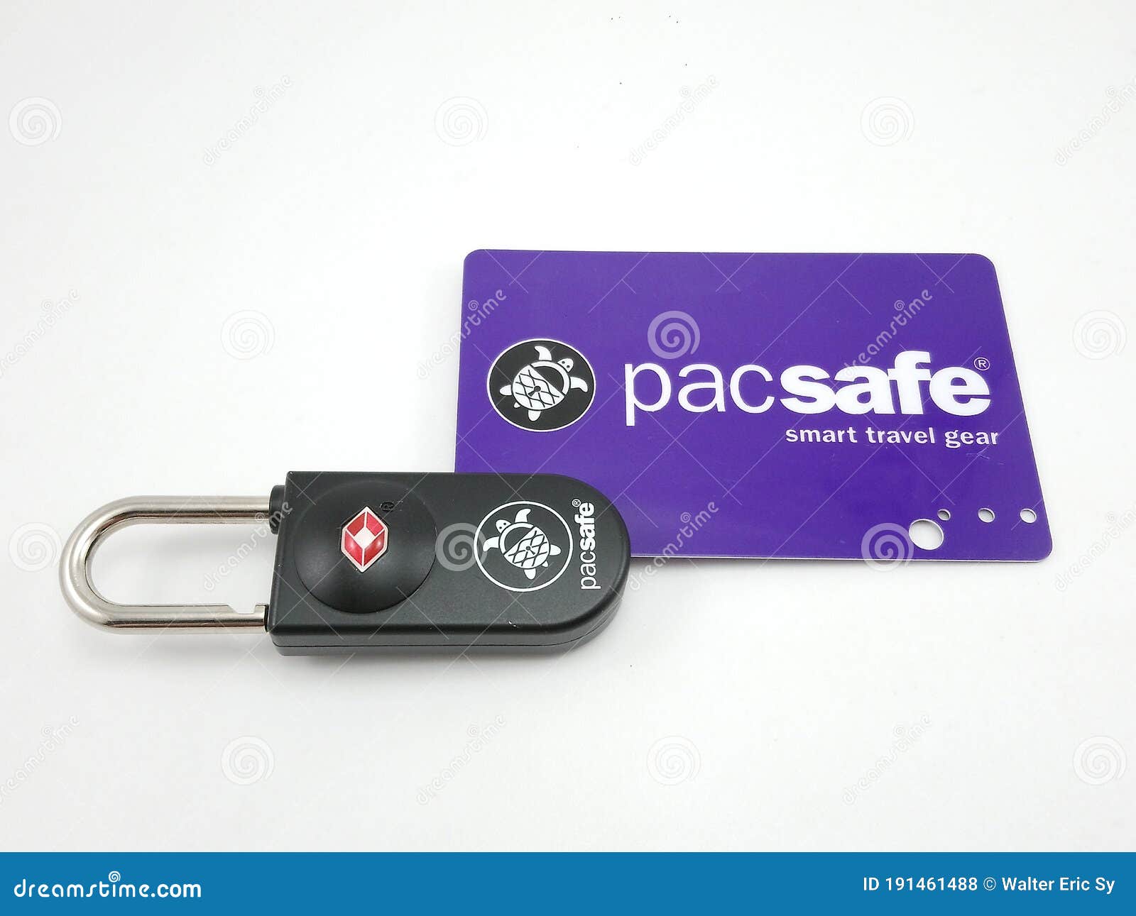 Pacsafe TSA Padlock and Card in the Philippines Editorial Stock Photo ...