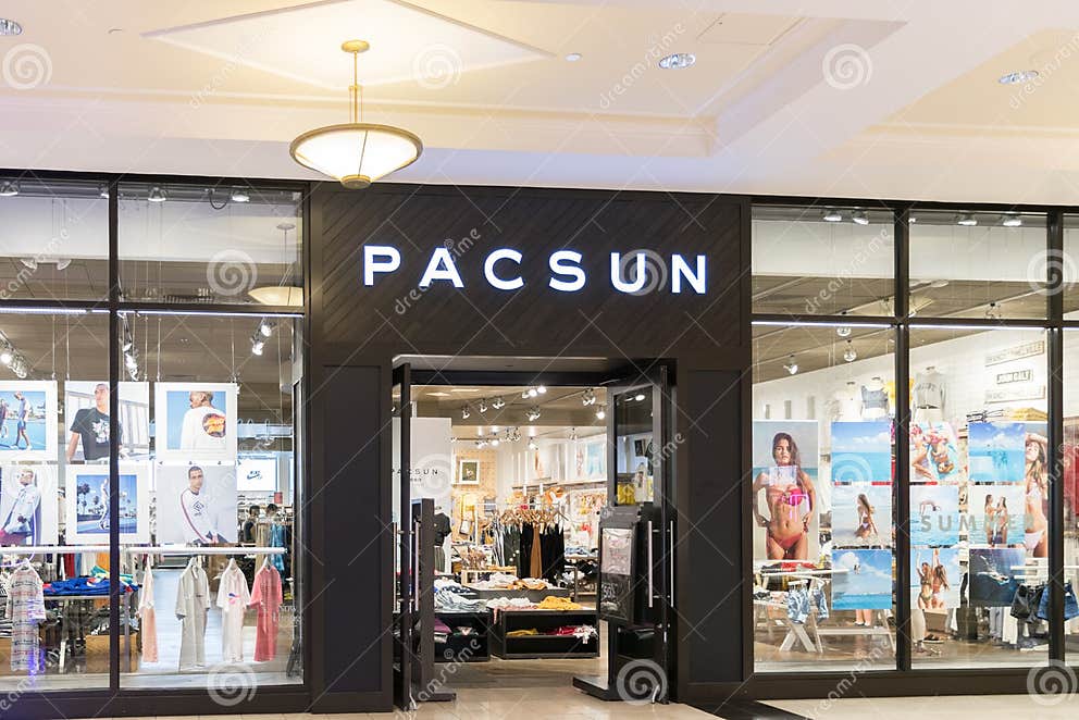 Pacsun Logo on Store Front Sign Foto Editorial - Imagem de cuidado ...