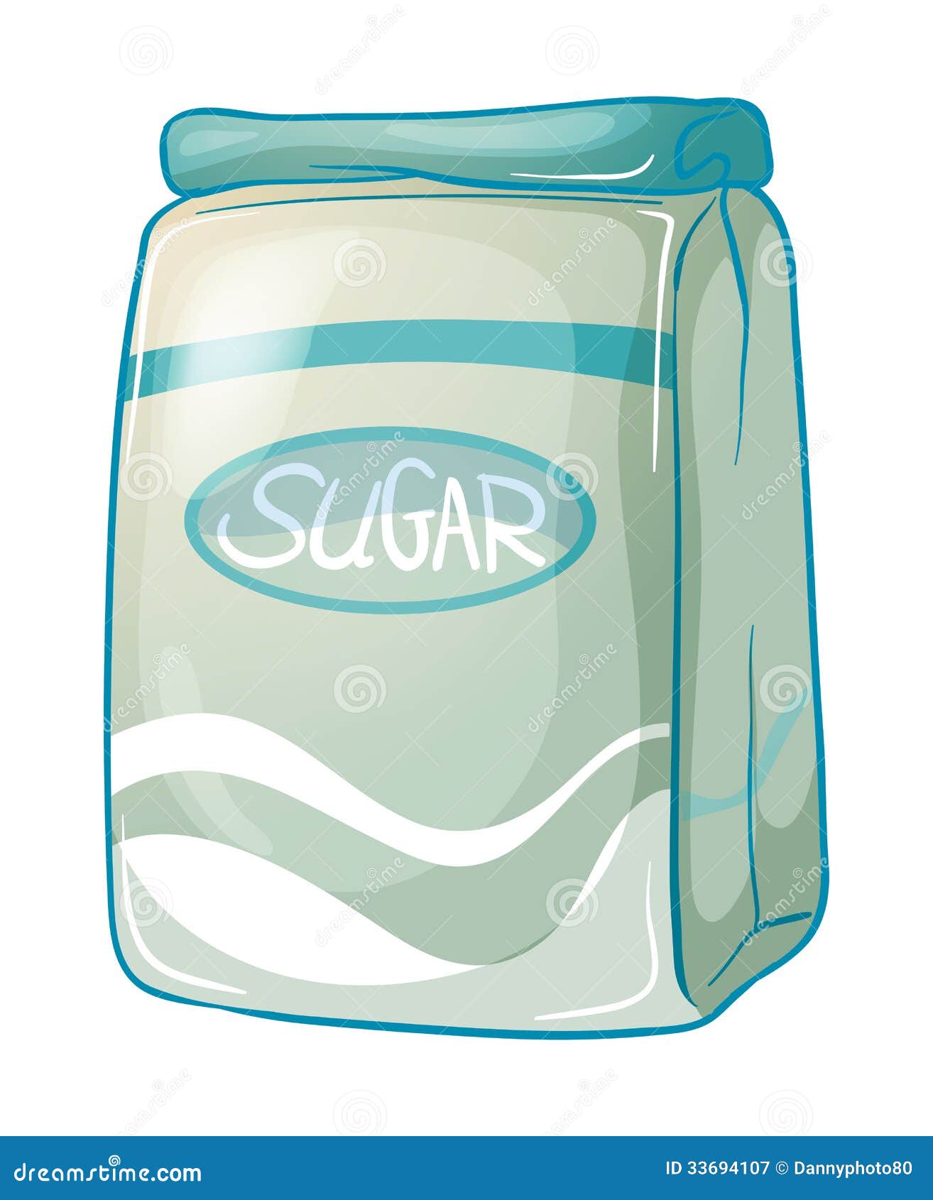Paczka cukier ilustracja wektor. Ilustracja złożonej z magazyn - 33694107