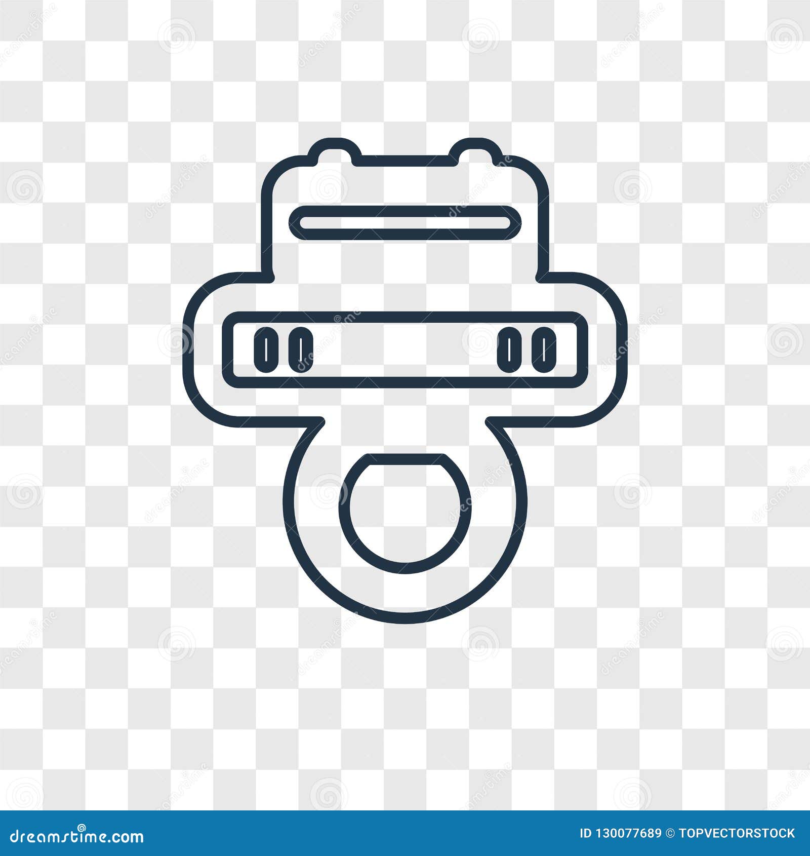 Pad Concept Vector Linear Icon Isolated on Transparent Background, Pad ...