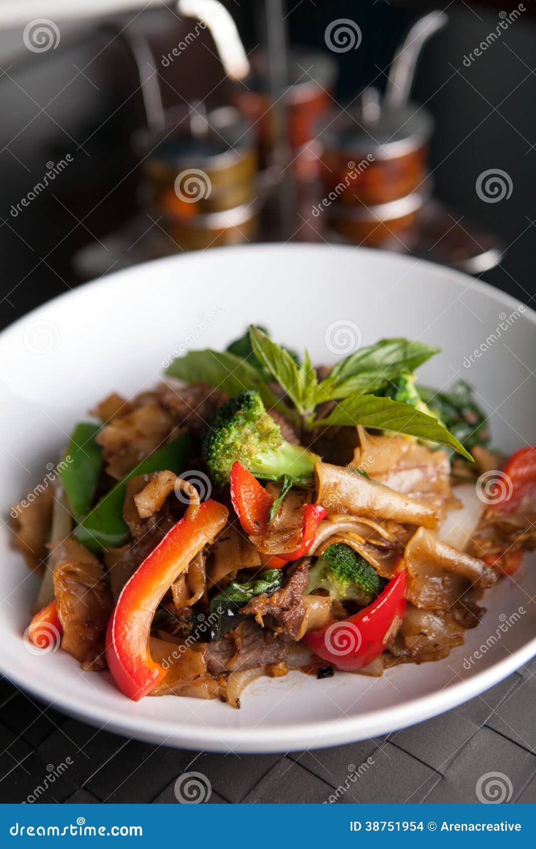Pad Kee Mao Thai Dish stock photo. Image of cooked, mixed - 38751954