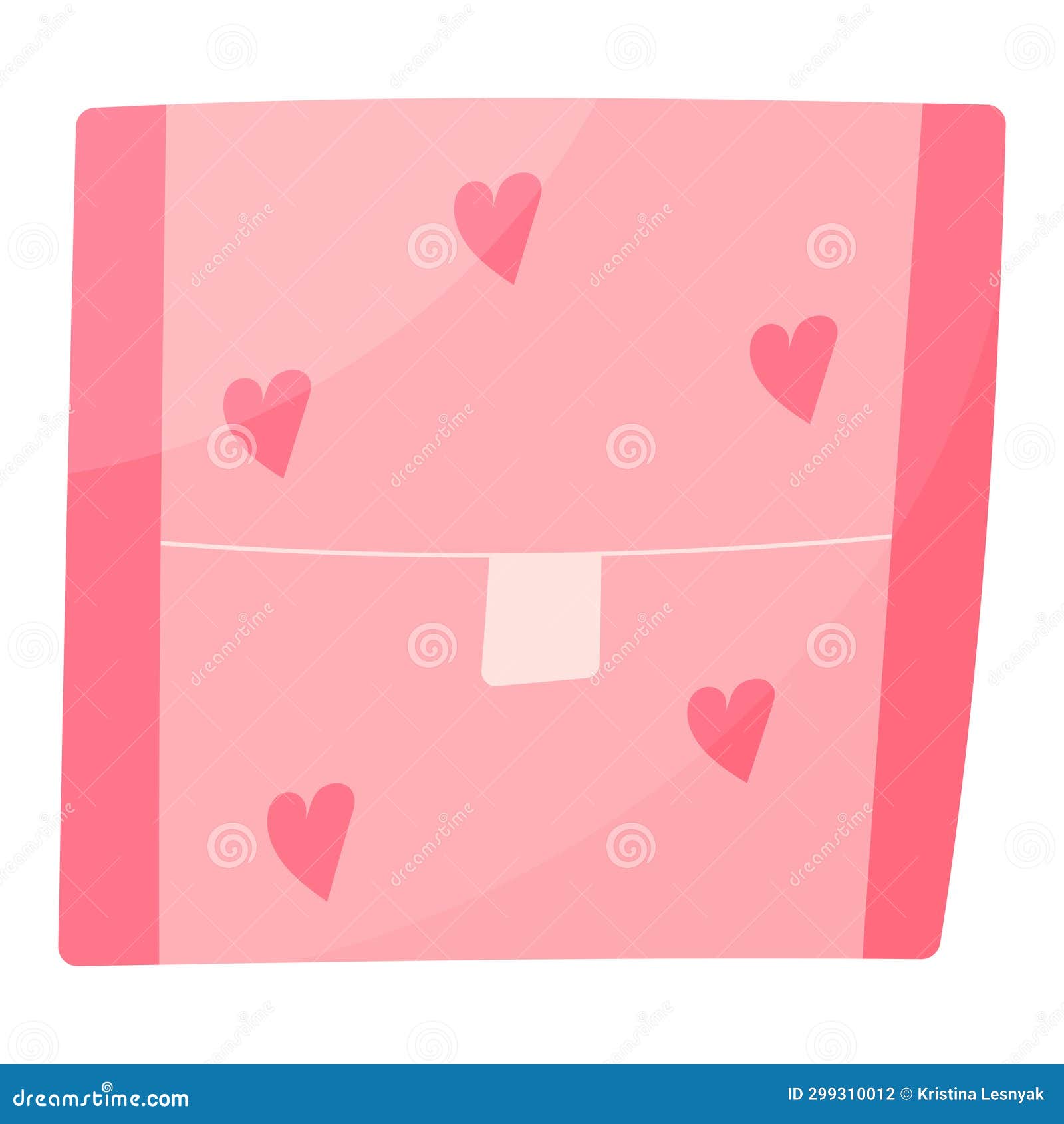 Menstruation Pms Woman Composition. Young Woman Choosing Between ...