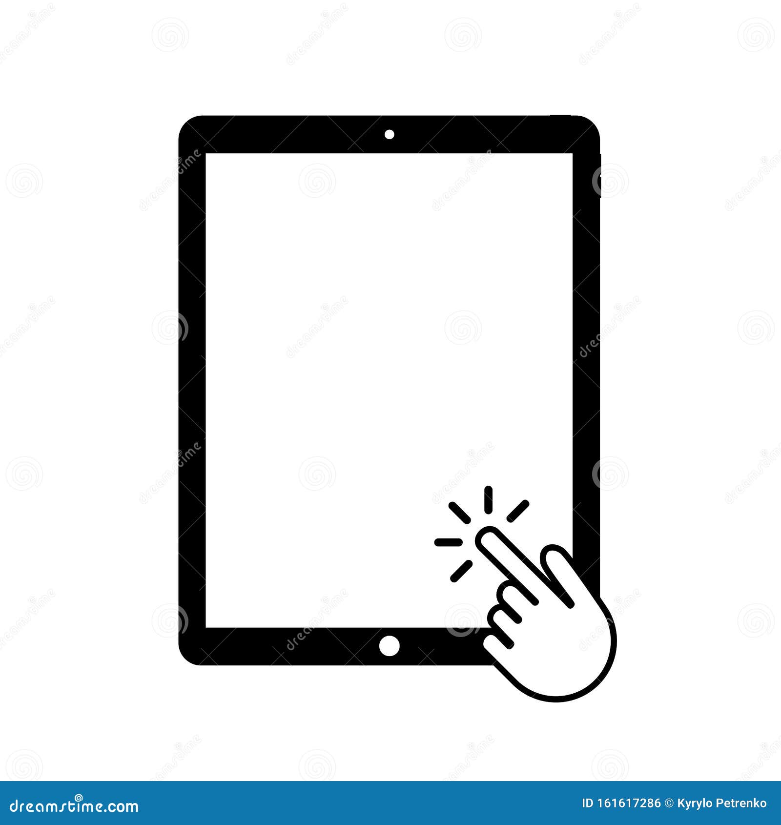 Pad Mobile Device Design. Monitor Vector Icon Stock Vector ...