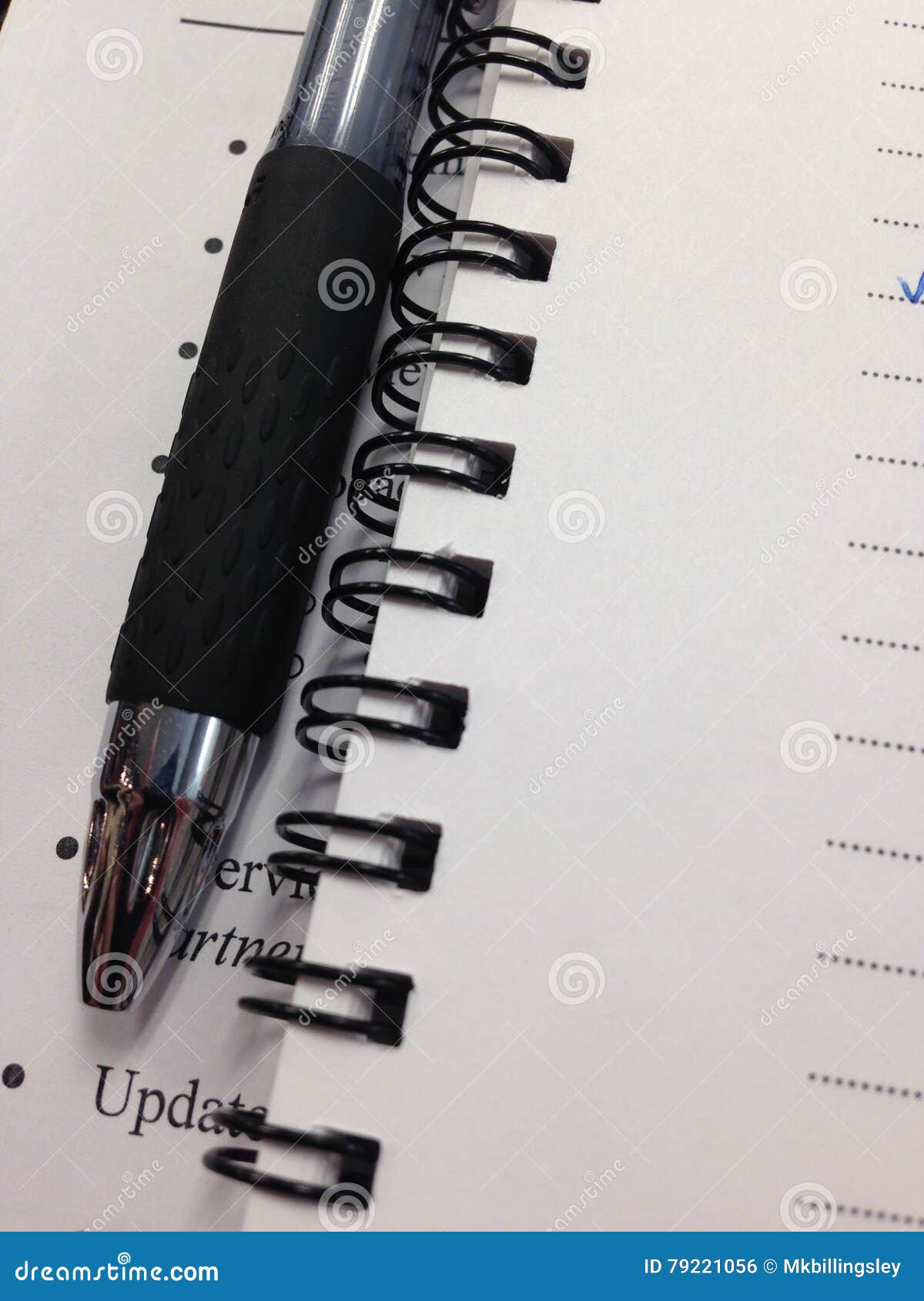 Pad and Pen stock photo. Image of paper, writing, metal - 79221056