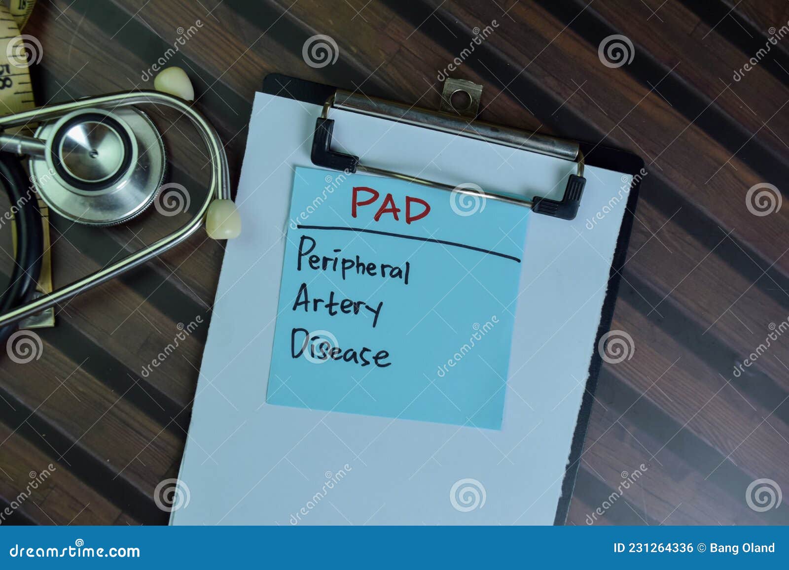 Peripheral Artery Disease PAD Is Shown Using The Text Royalty-Free ...