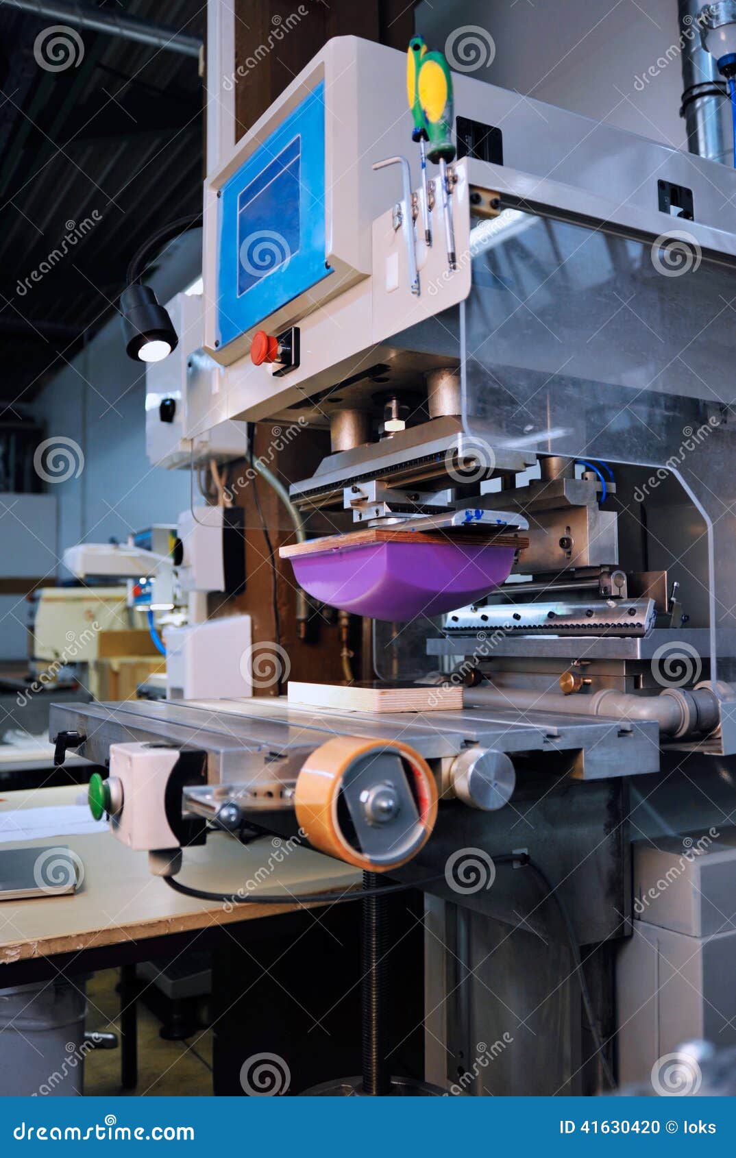 Pad Printer Machine stock photo. Image of color, technology - 41630420