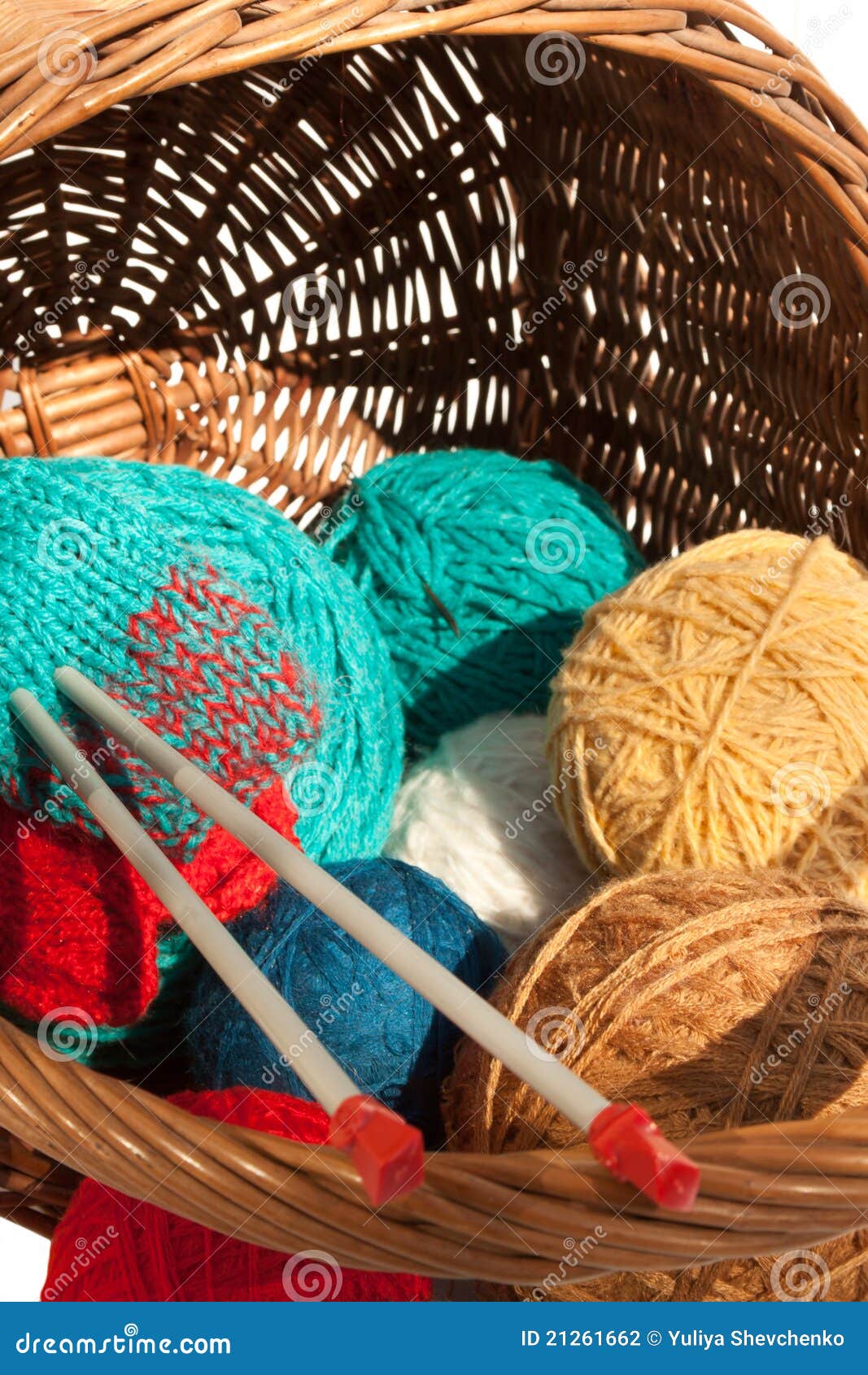 The Pad with Suite for Knitting Stock Photo - Image of netting, fluey ...