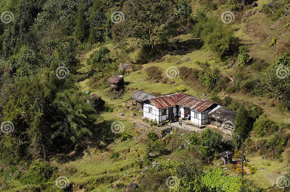 Padamchen village, Sikkim stock photo. Image of hill - 34487502