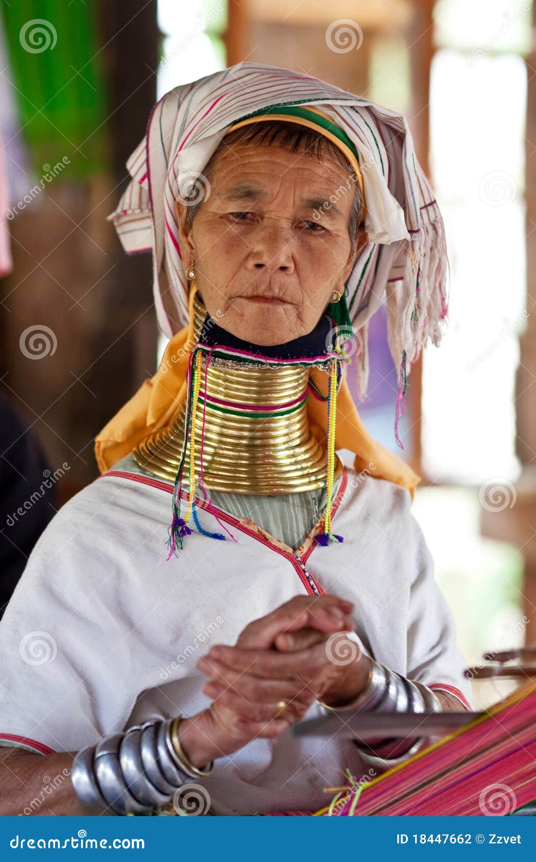 Padaung Tribe woman editorial photography. Image of people - 18447662