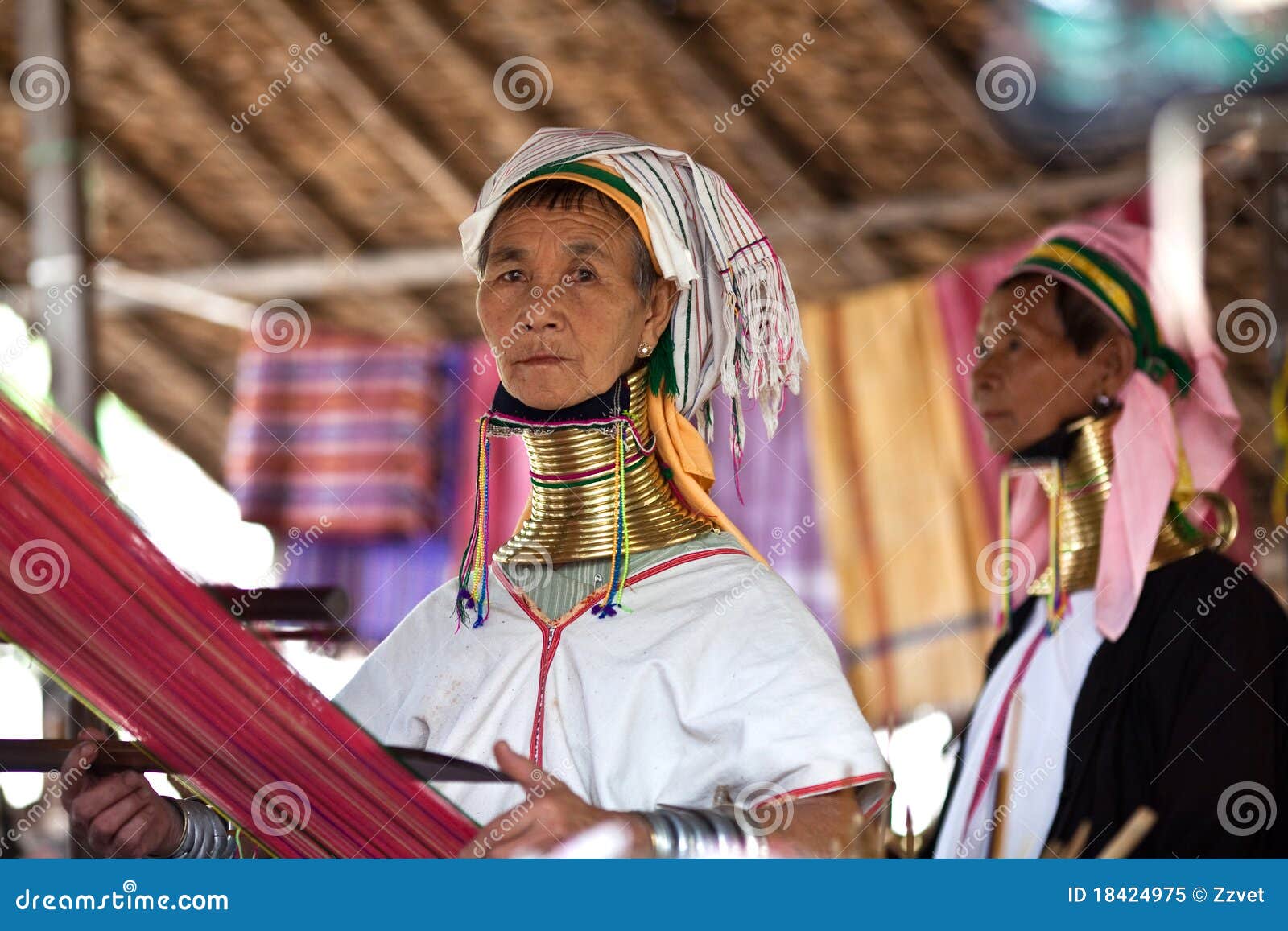 Padaung Tribe women editorial image. Image of accessory - 18424975