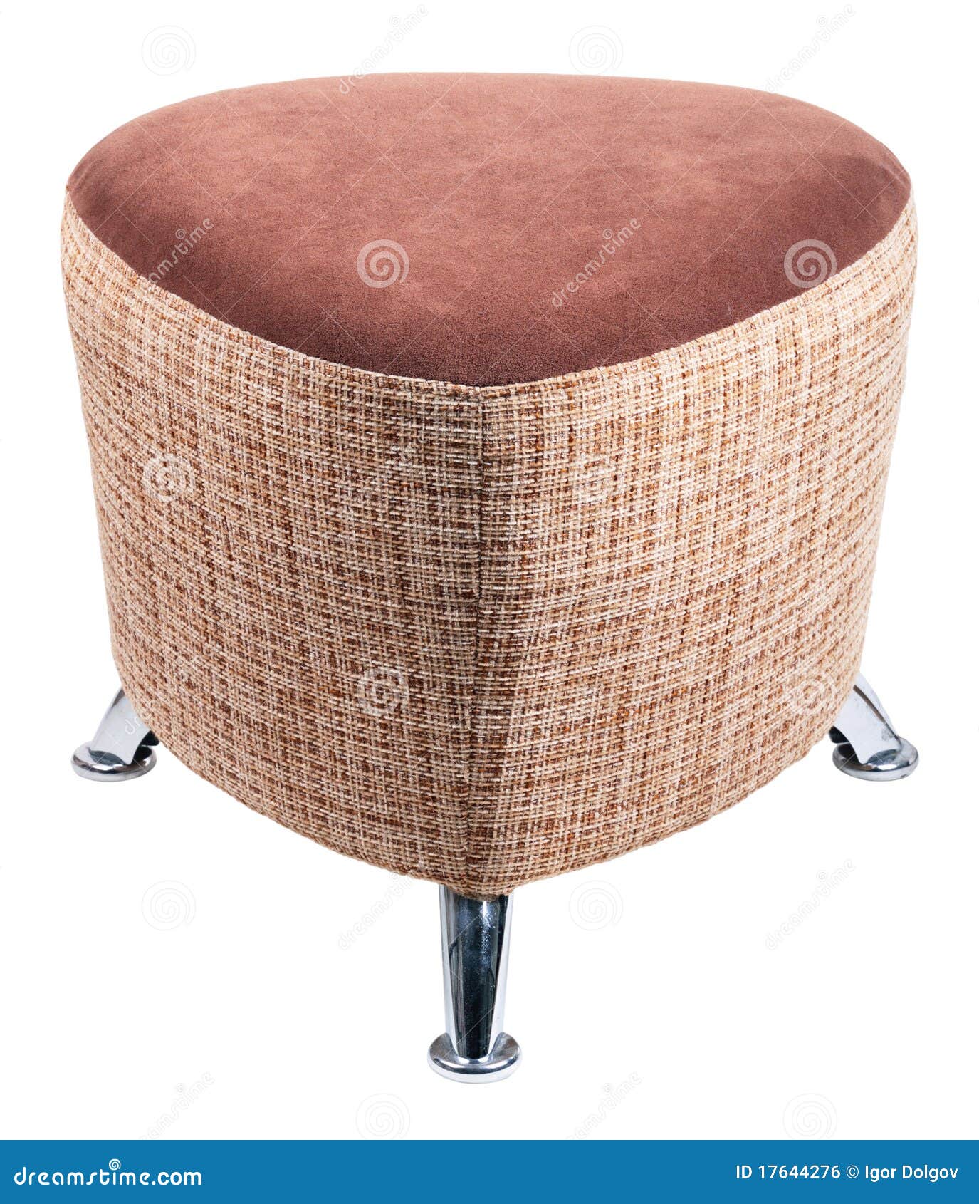 Padded stool stock photo. Image of isolated, object, background - 17644276