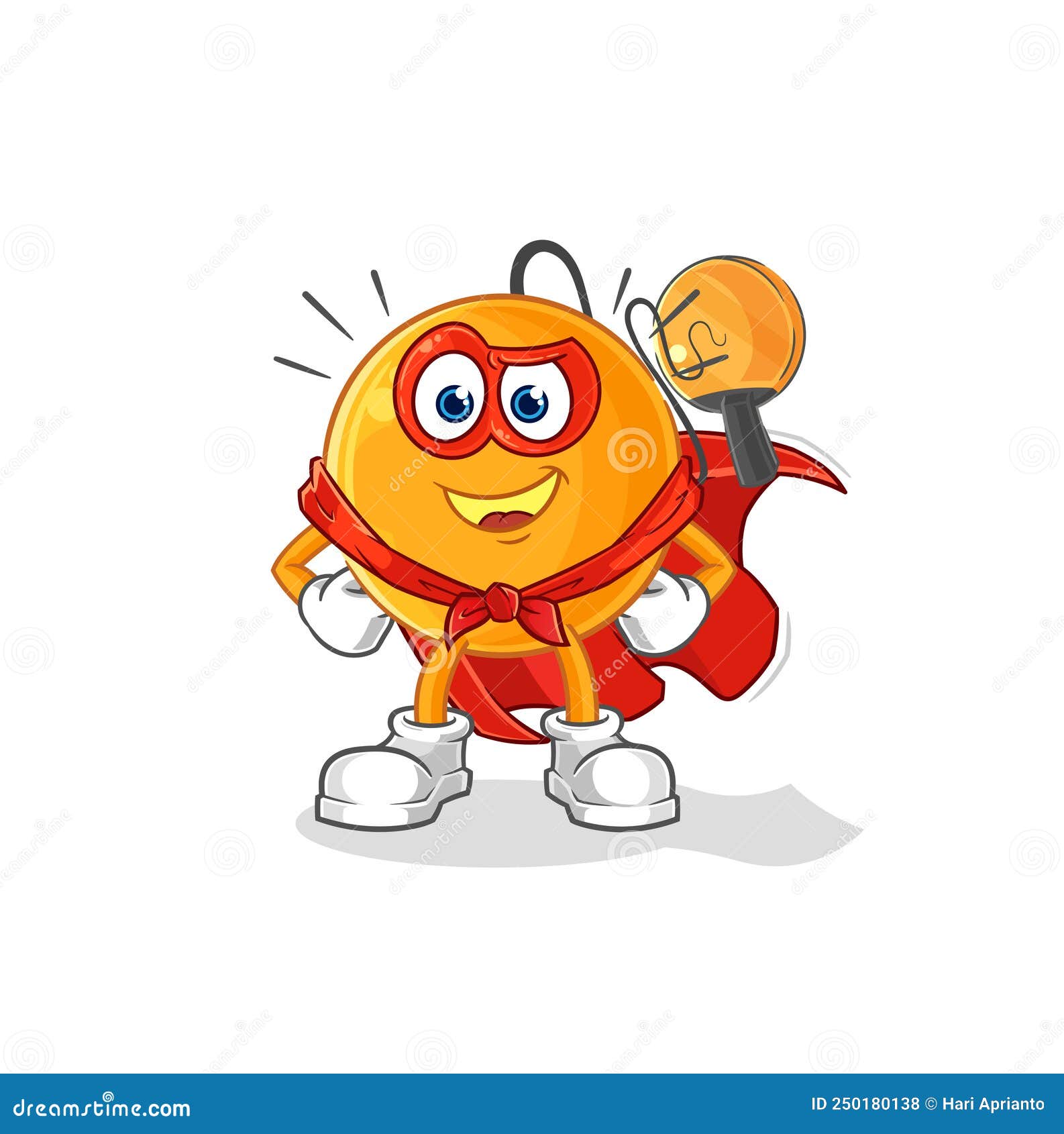 Paddle Ball Heroes Vector. Cartoon Character Stock Vector ...