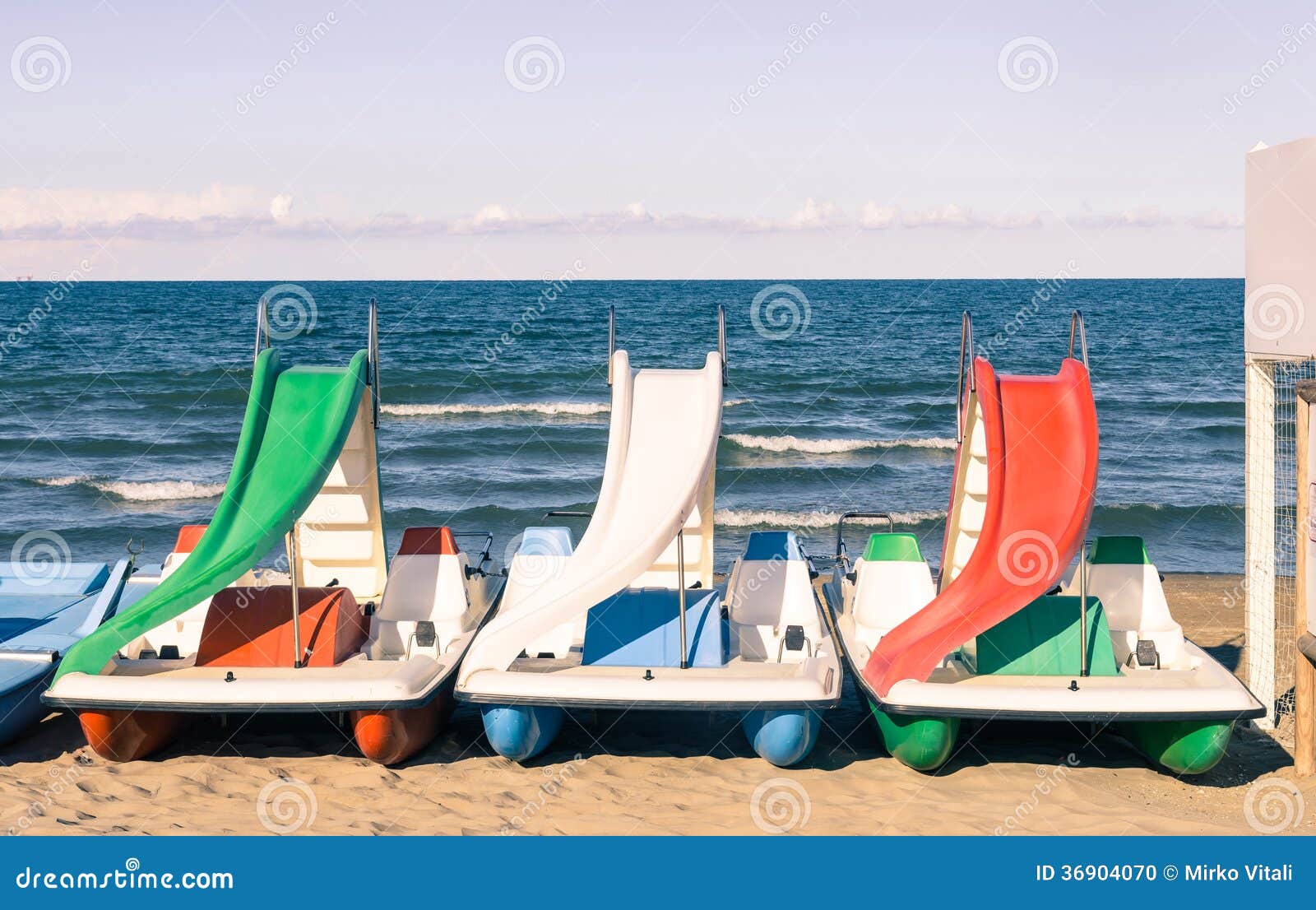 Paddle Boat at Italian Beach Stock Photo - Image of bike, jesolo: 36904070