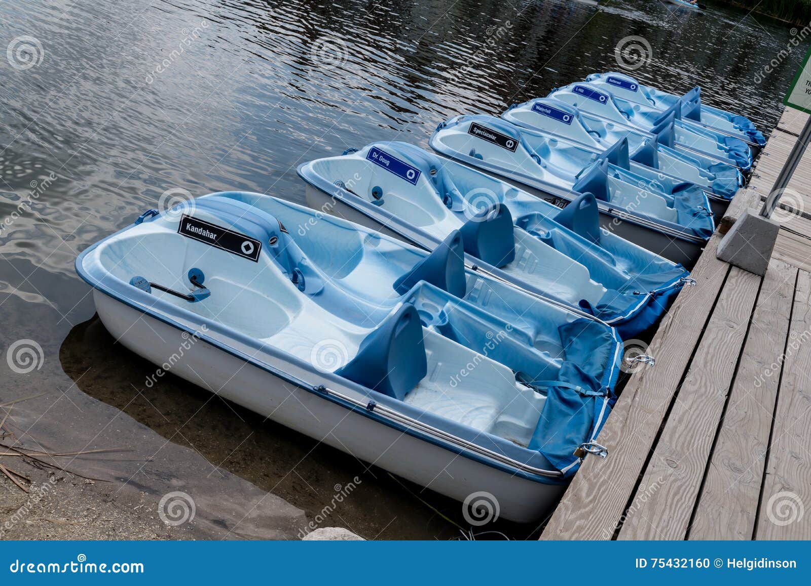 Paddle boat stock photo. Image of equipment, blue, beautiful - 75432160