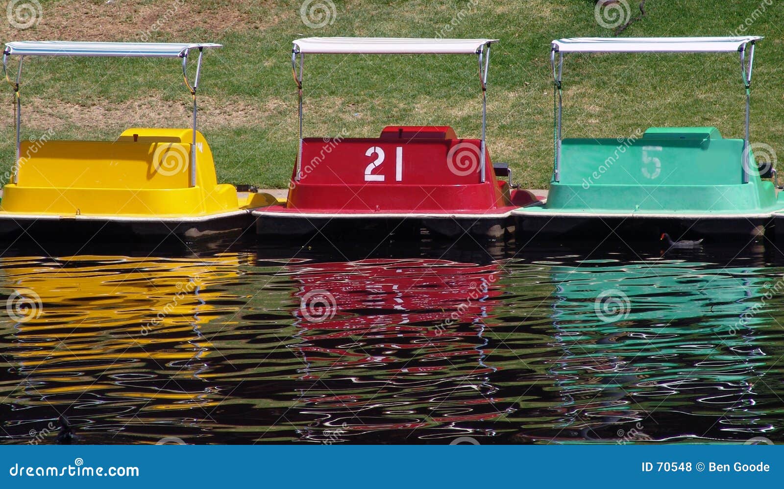 Paddle Boats stock photo. Image of color, recreation, boats - 70548