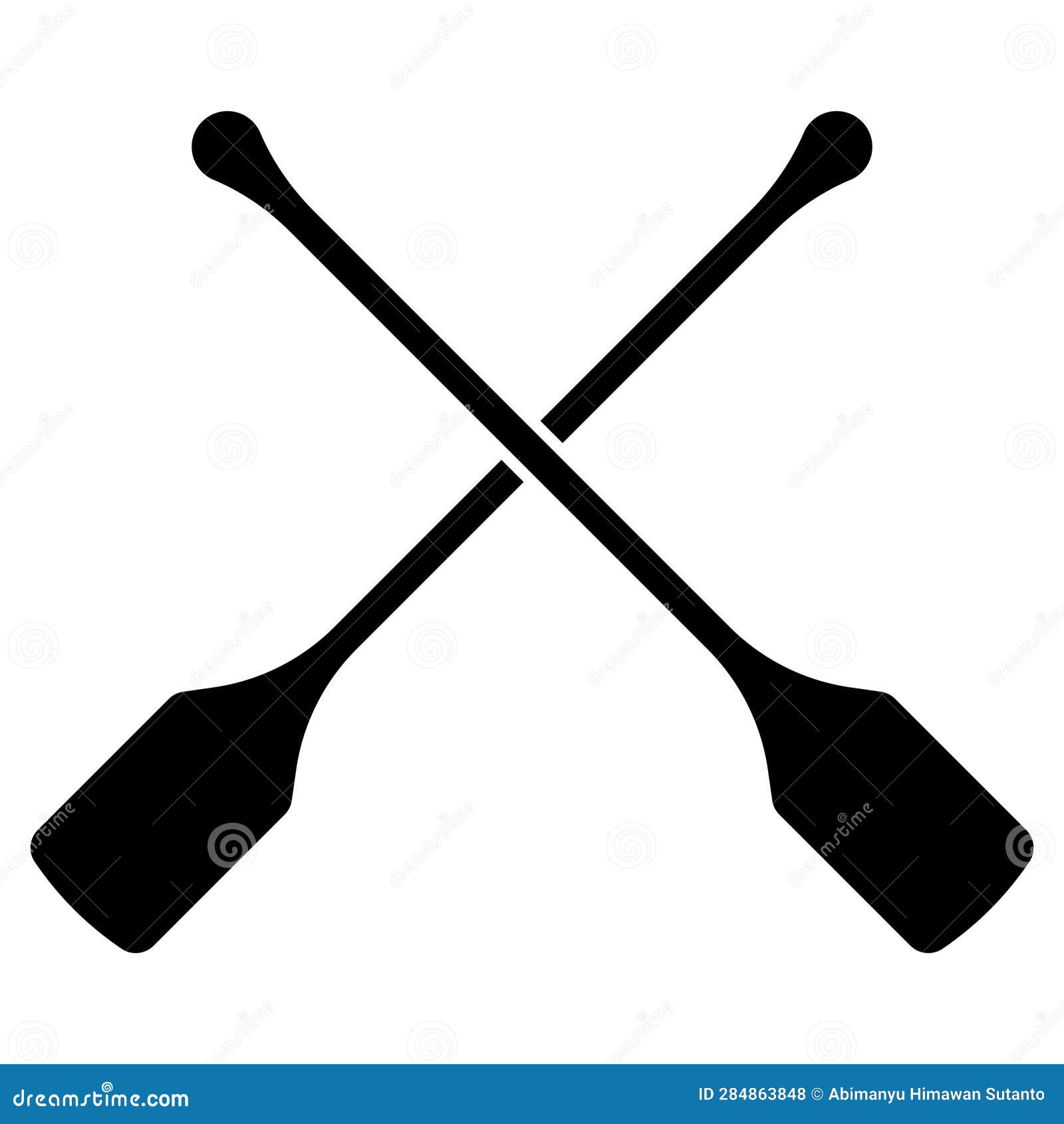 Paddle icon vector stock vector. Illustration of flat - 284863848