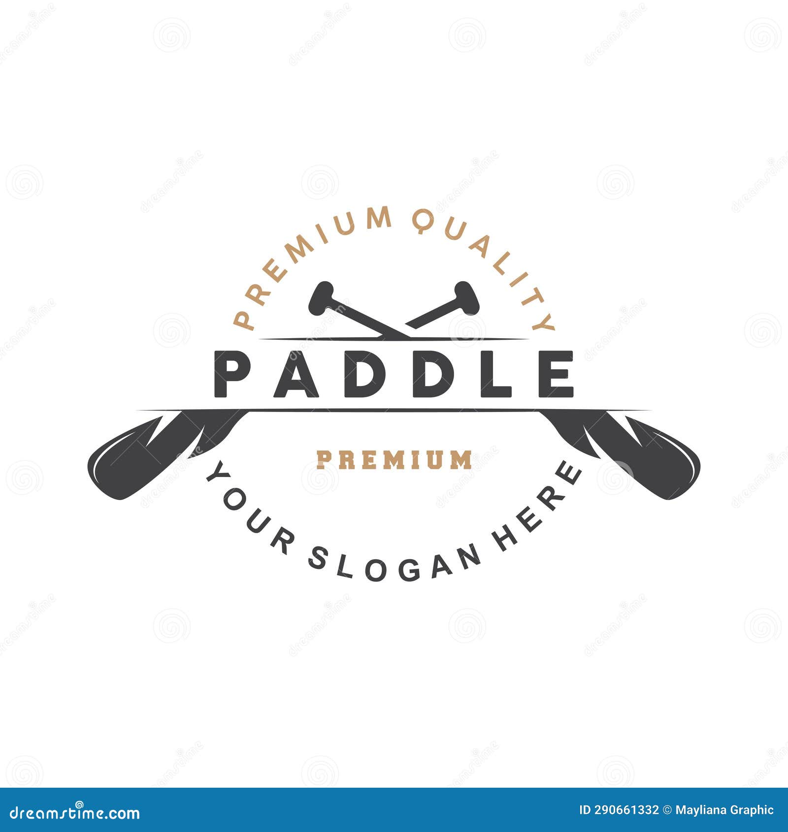Paddle Logo, Boat Paddle Design Vector Illustration Symbol Simple ...