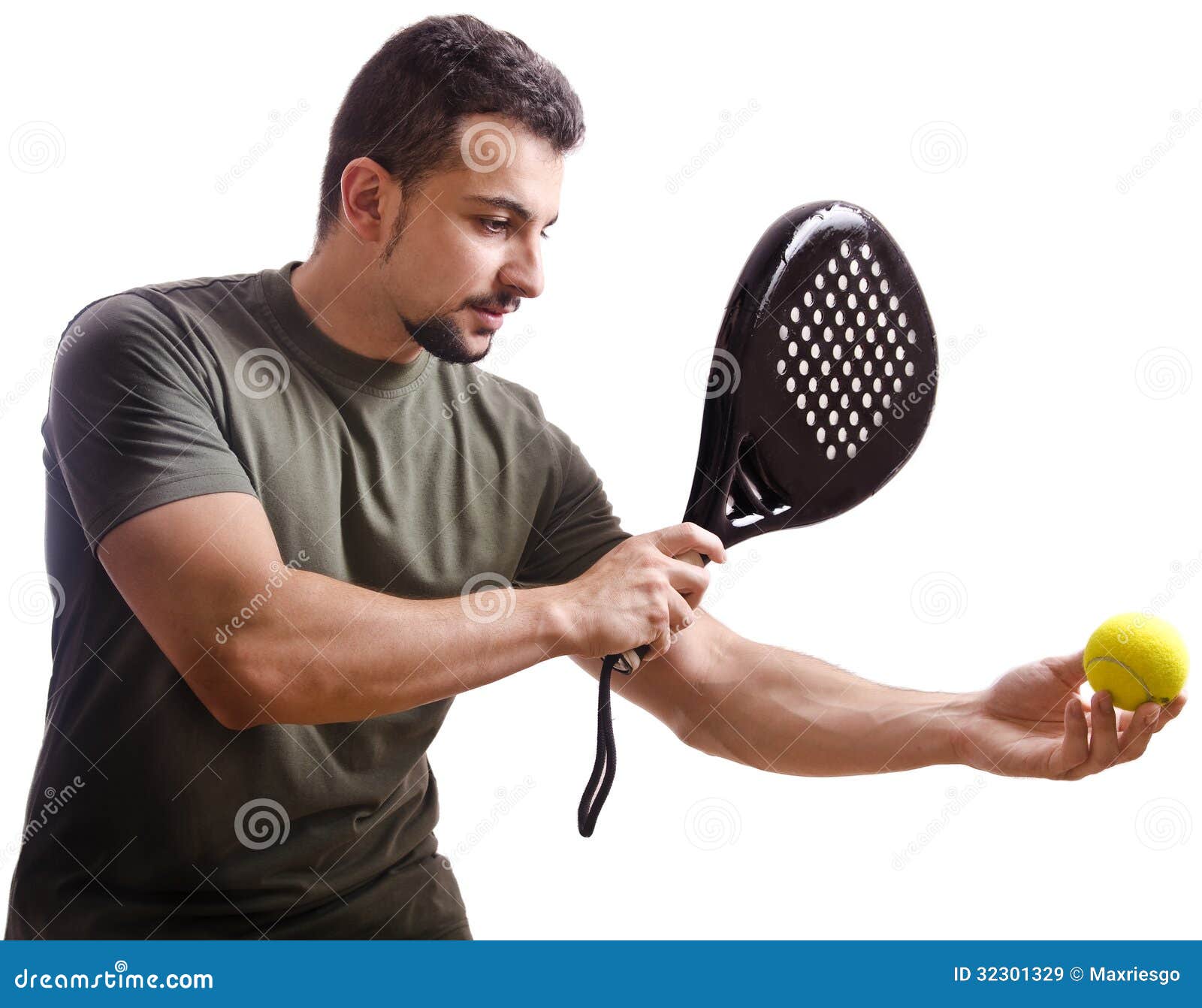 Paddle Master and How To Serve Stock Image - Image of match, human ...