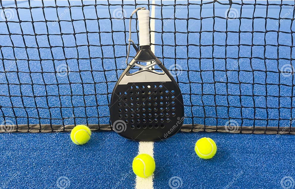 Paddle Objects on Blue Turf Stock Image - Image of background, activity ...